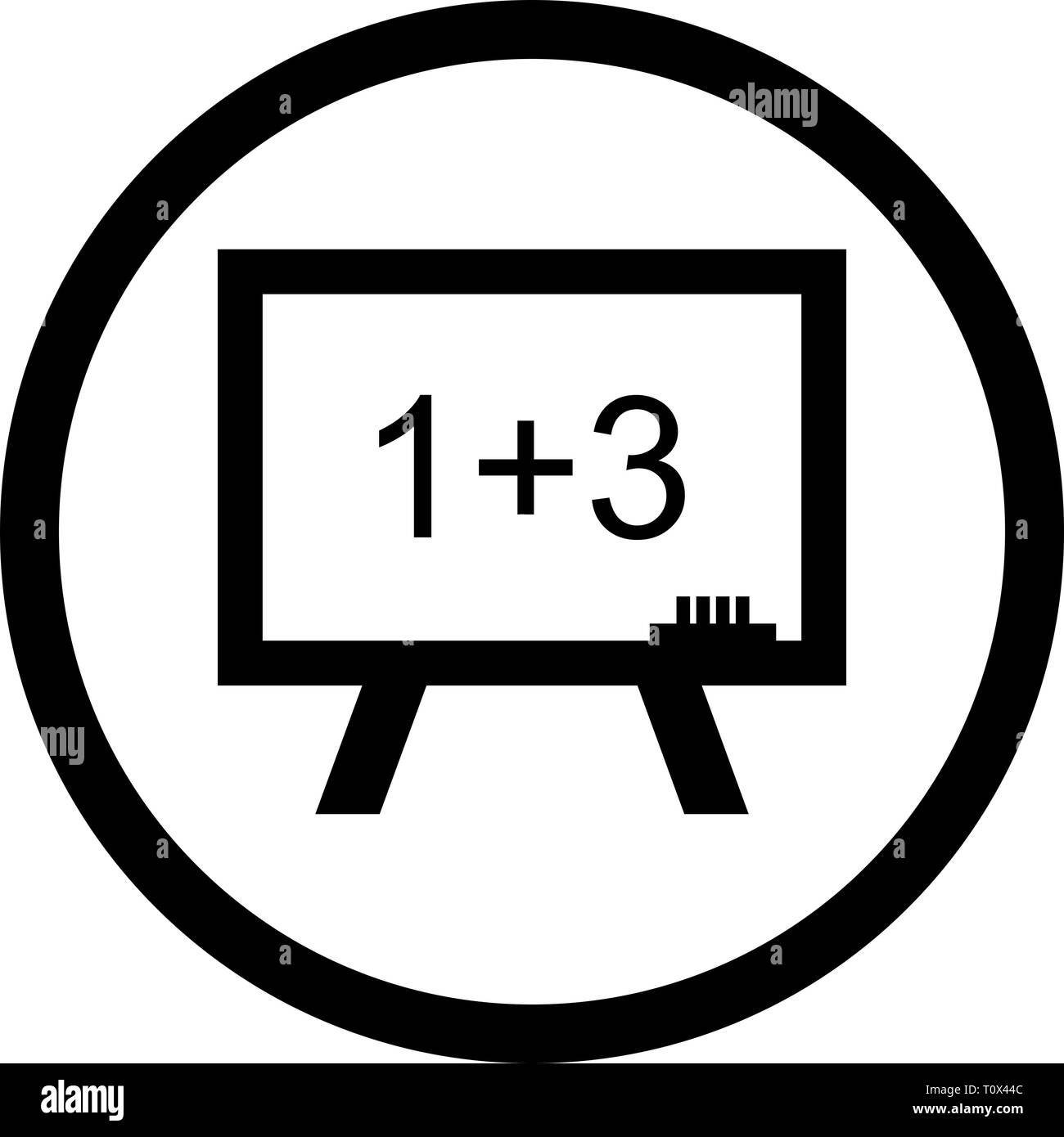 Illustration Mathematics Icon Stock Photo - Alamy