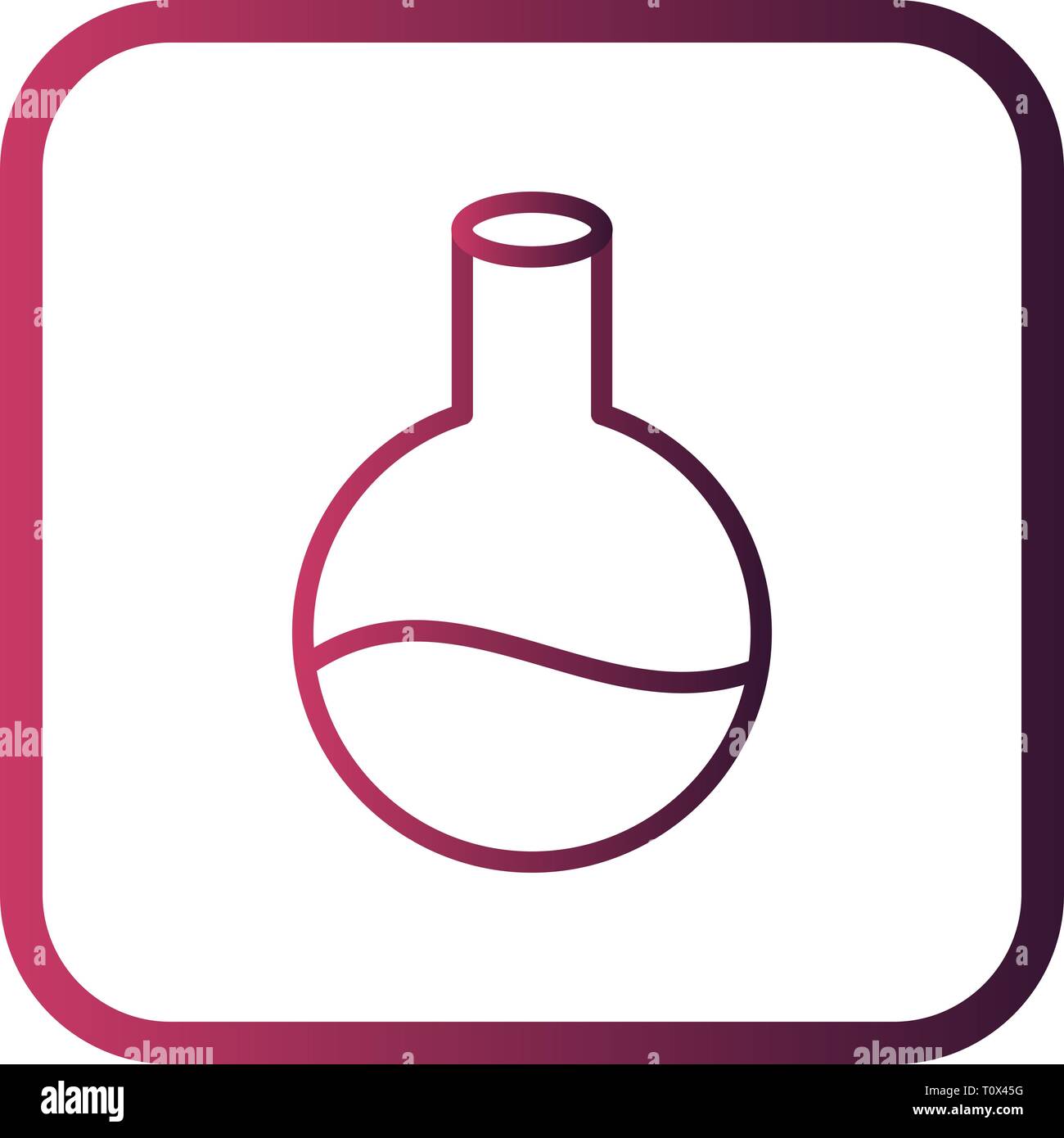 Illustration Flask Icon Stock Photo - Alamy