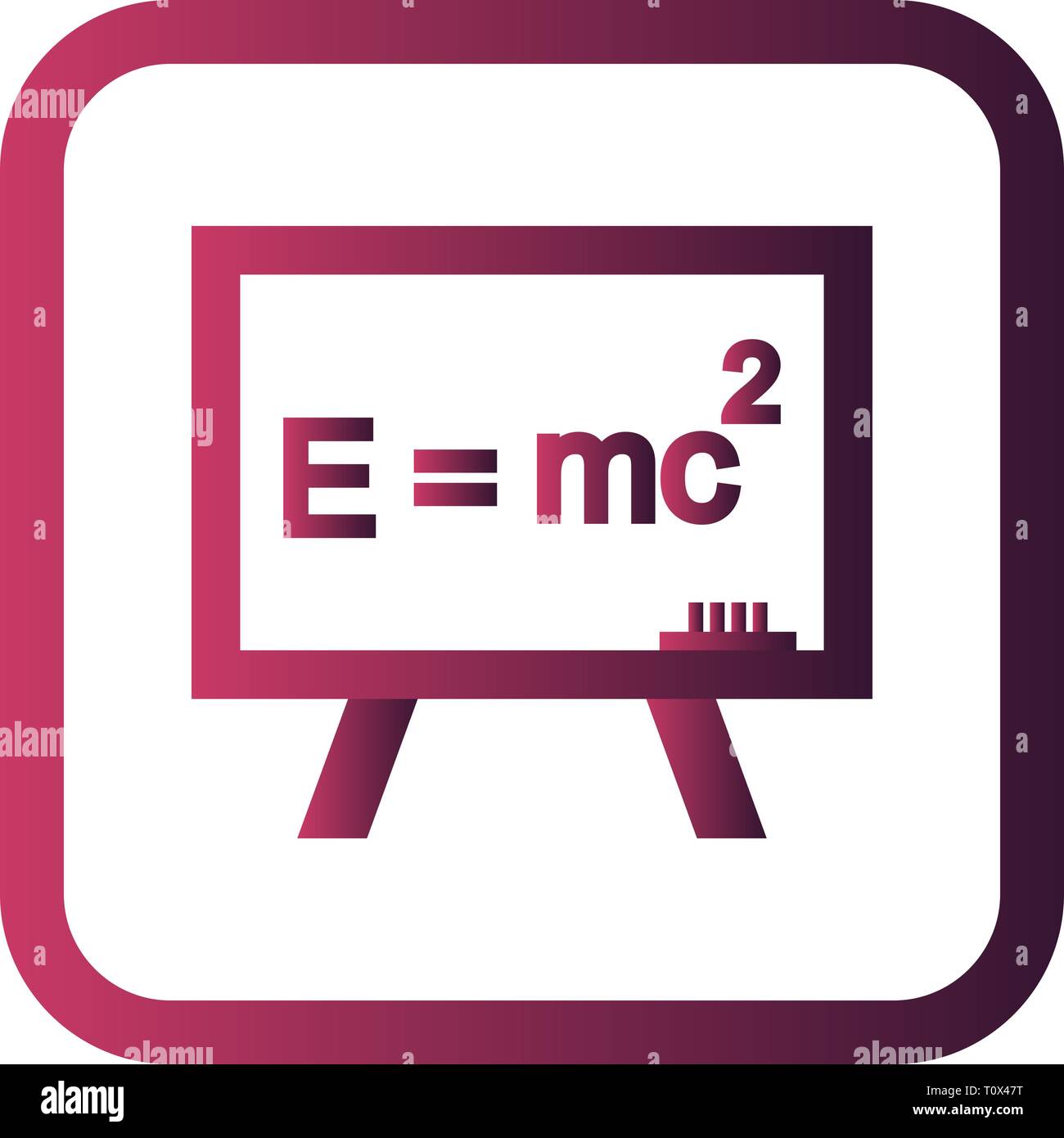 Illustration Formula Icon Stock Photo - Alamy