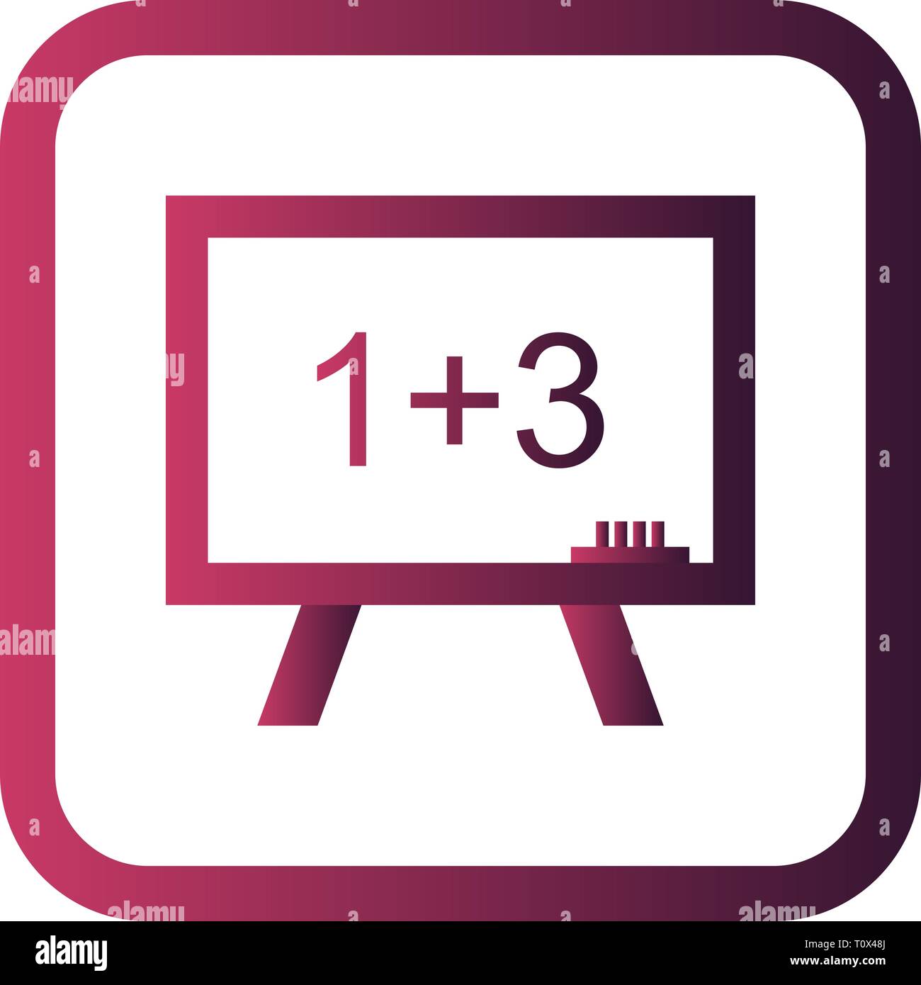 Illustration Mathematics Icon Stock Photo - Alamy