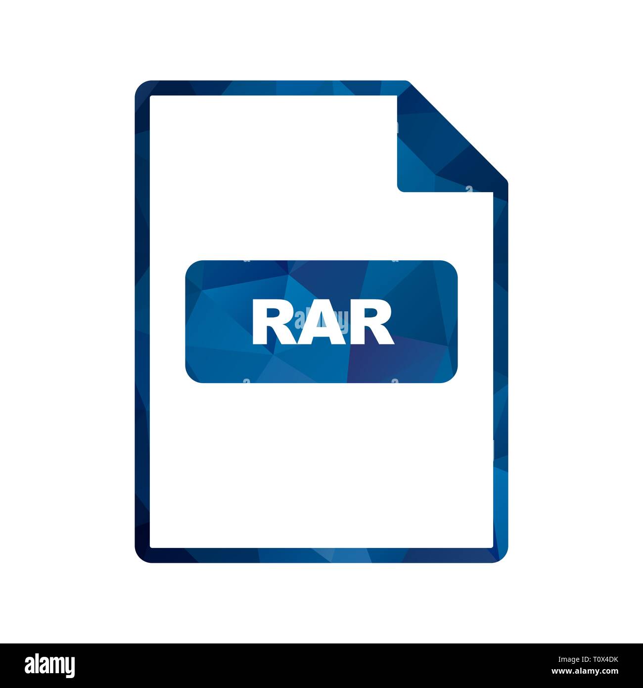 Illustration RAR Icon Stock Photo - Alamy