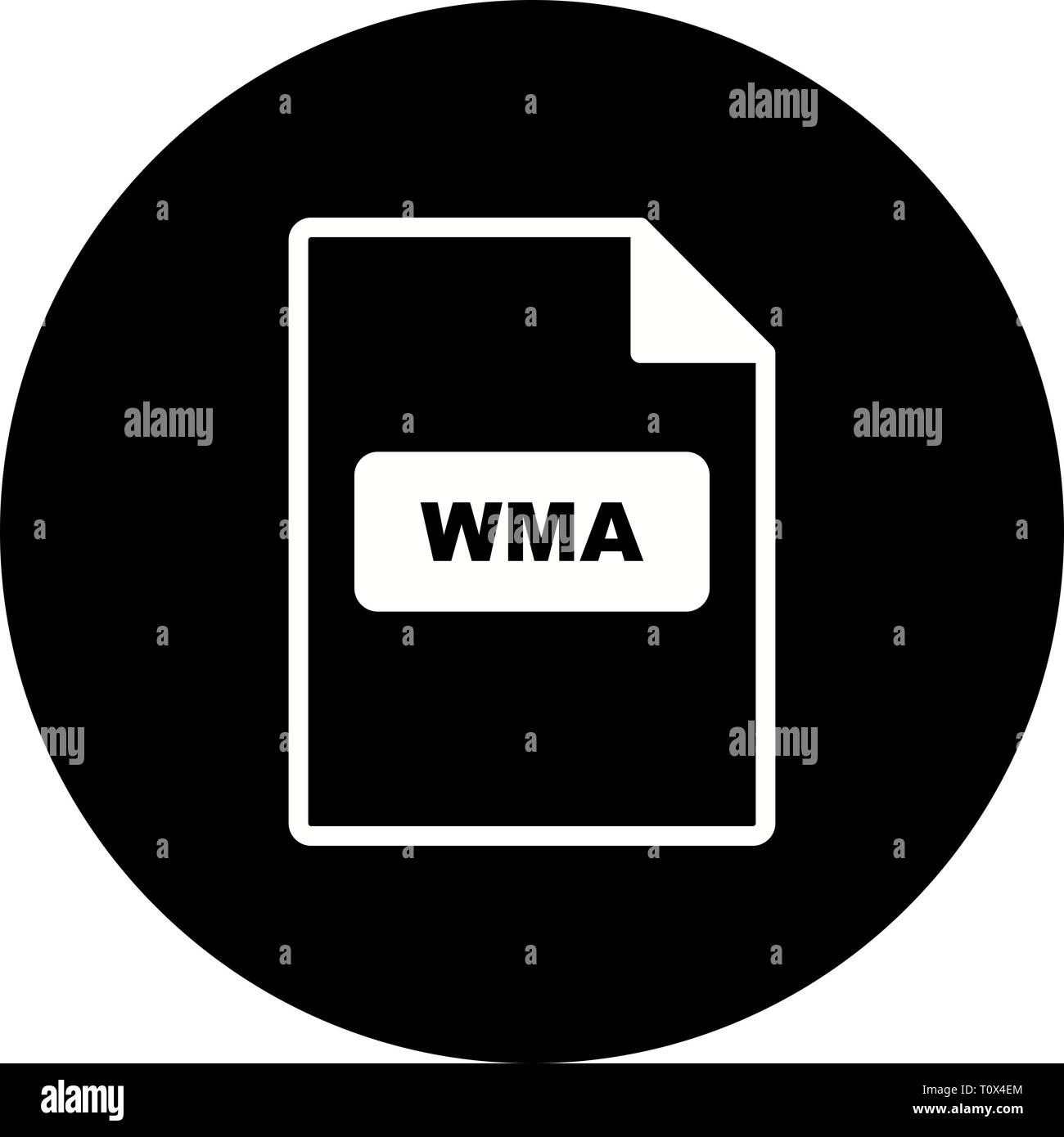 Illustration WMA Icon Stock Photo - Alamy