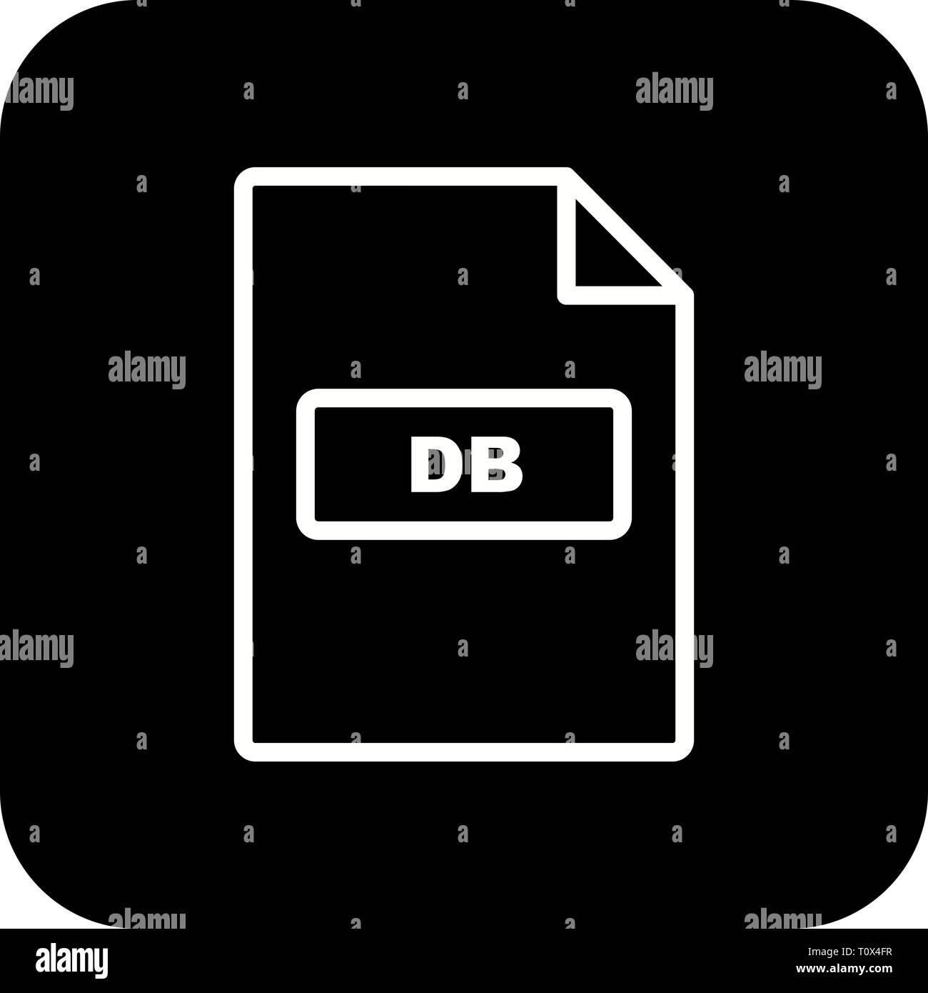 Illustration DB Icon Stock Photo - Alamy