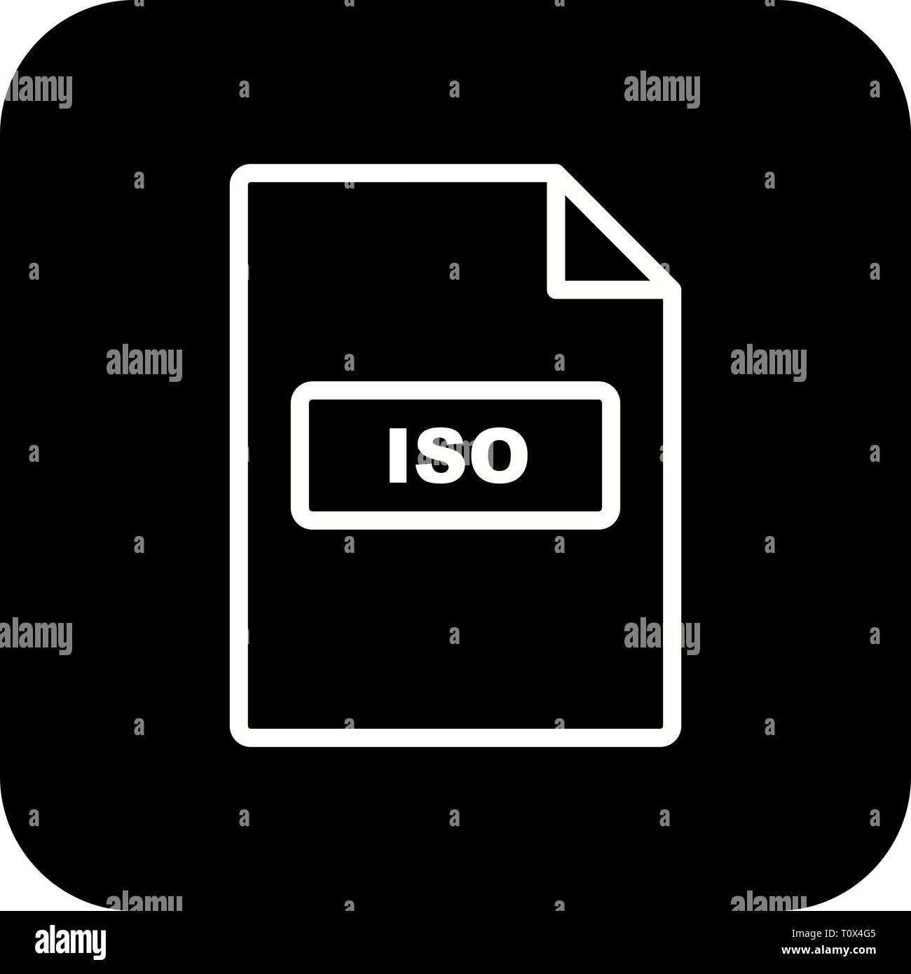 Illustration ISO Icon Stock Photo - Alamy
