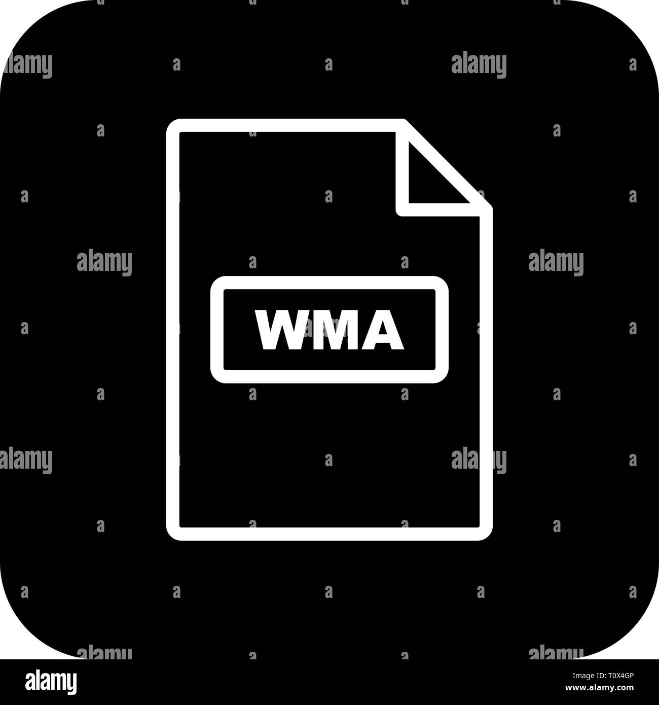 Illustration WMA Icon Stock Photo - Alamy