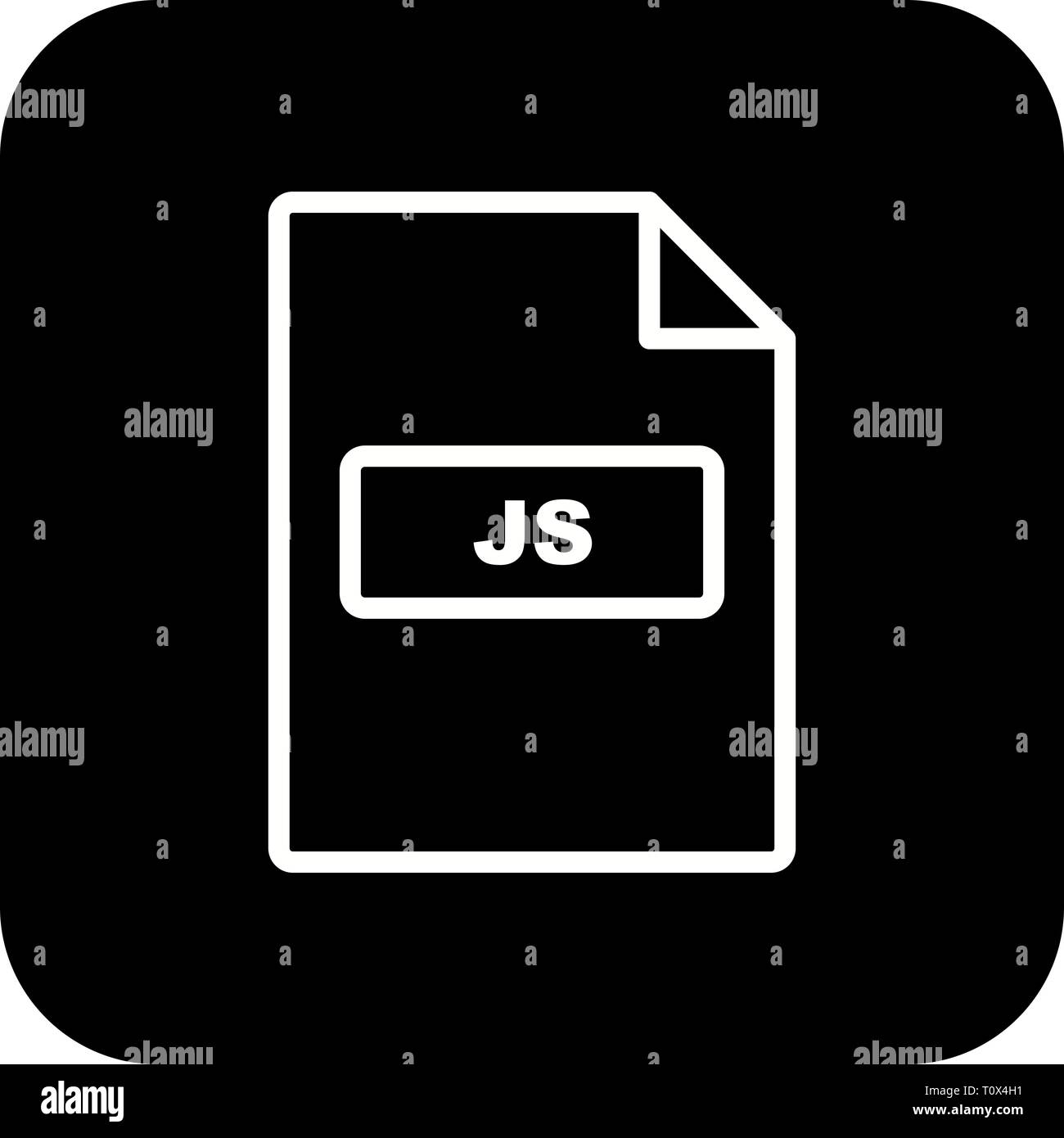 Illustration JS Icon Stock Photo - Alamy