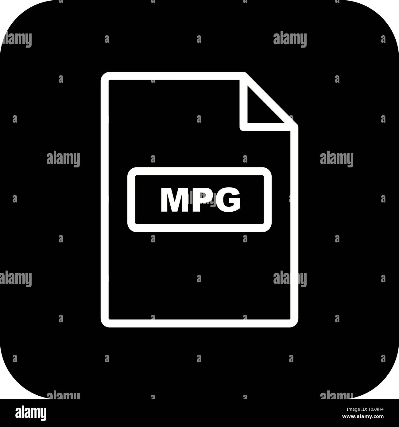 Illustration MPG Icon Stock Photo - Alamy