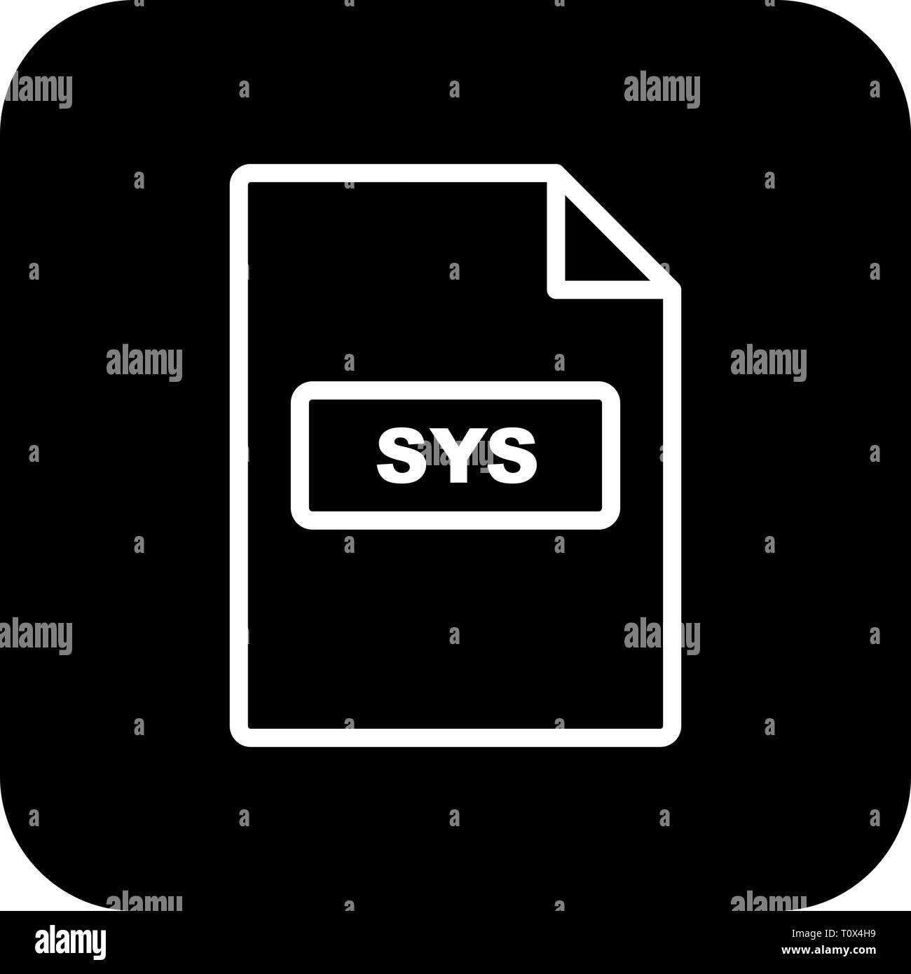 Illustration SYS Icon Stock Photo - Alamy