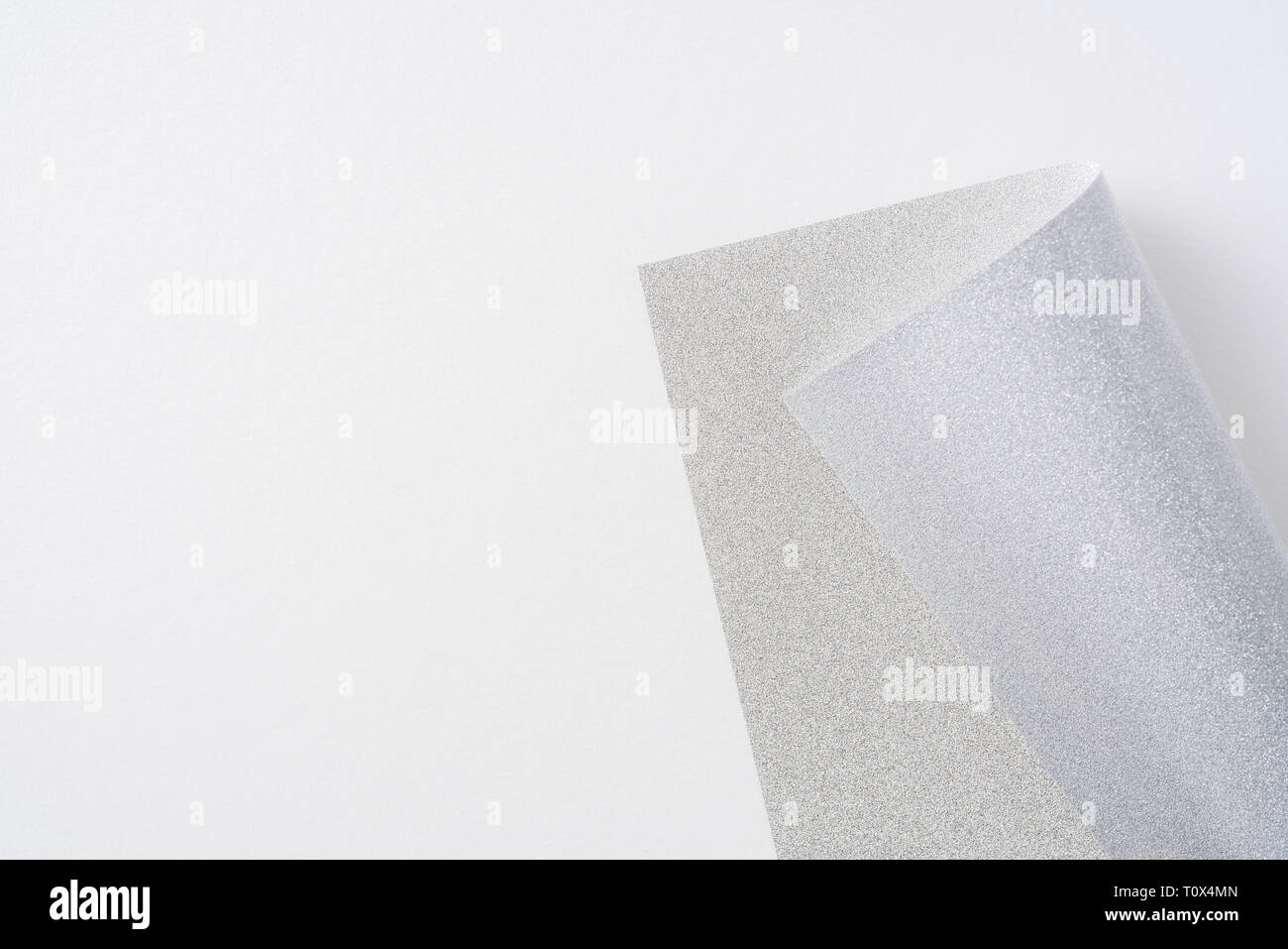 Design concept - silver folded paper background for mockup Stock Photo ...