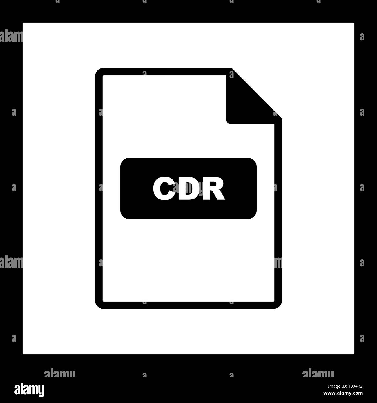 Illustration CDR Icon Stock Photo - Alamy