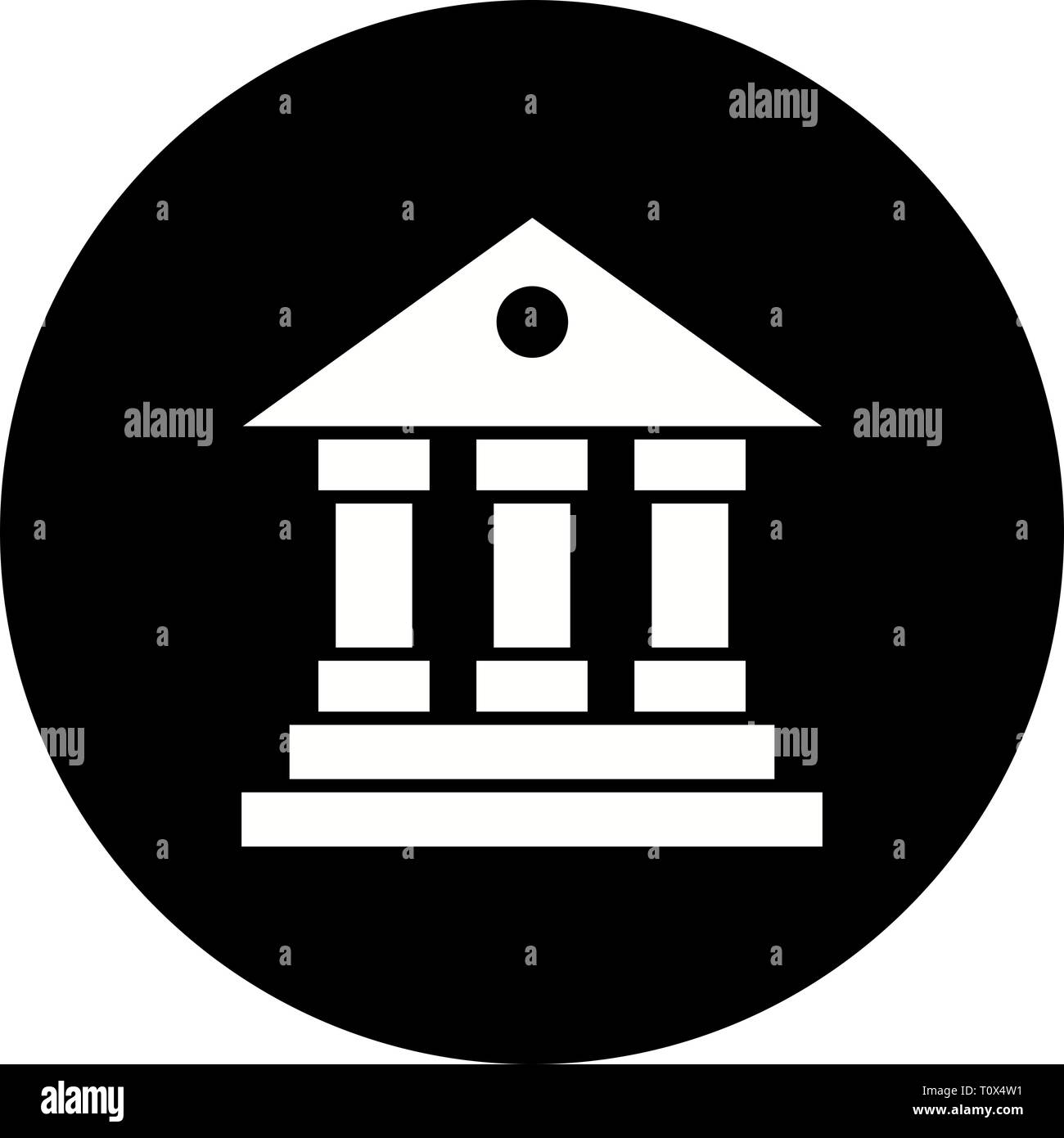 Illustration Educational Institute Icon Stock Photo - Alamy