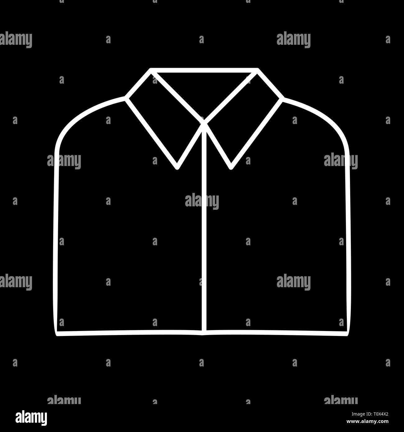 Illustration School Shirt Icon Stock Photo - Alamy