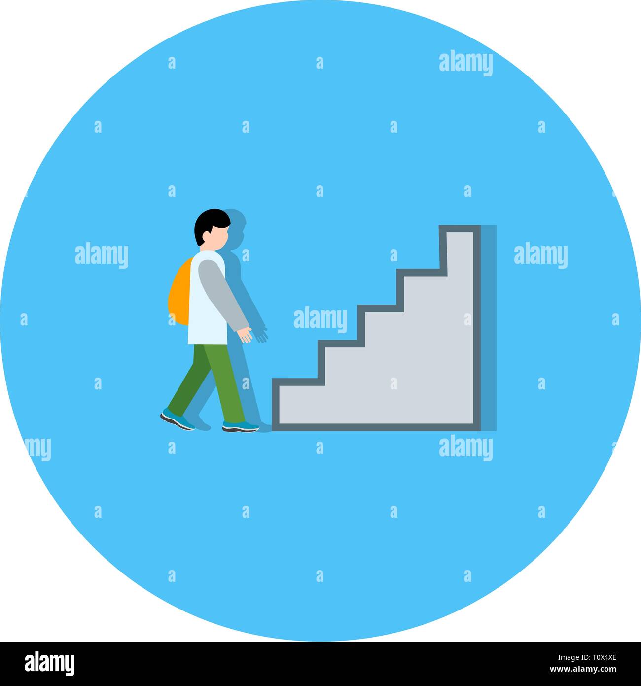 Illustration Education Goal Icon Stock Photo - Alamy