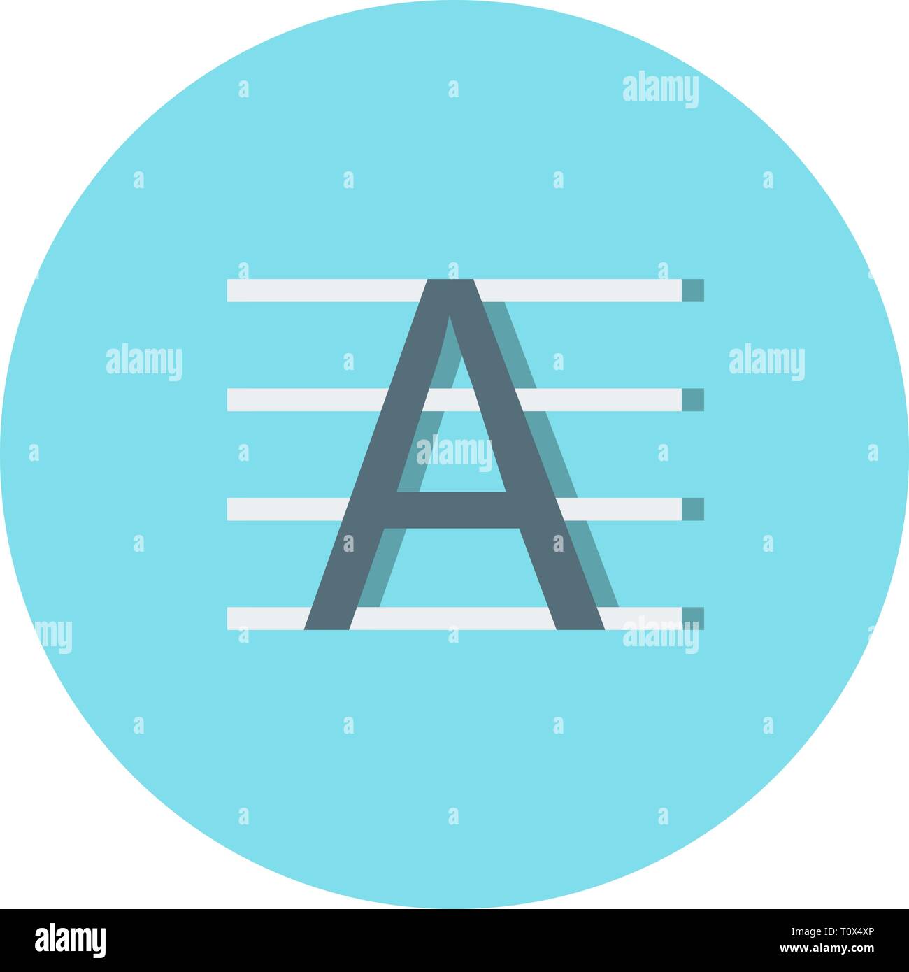 Illustration Upercase Icon Stock Photo - Alamy