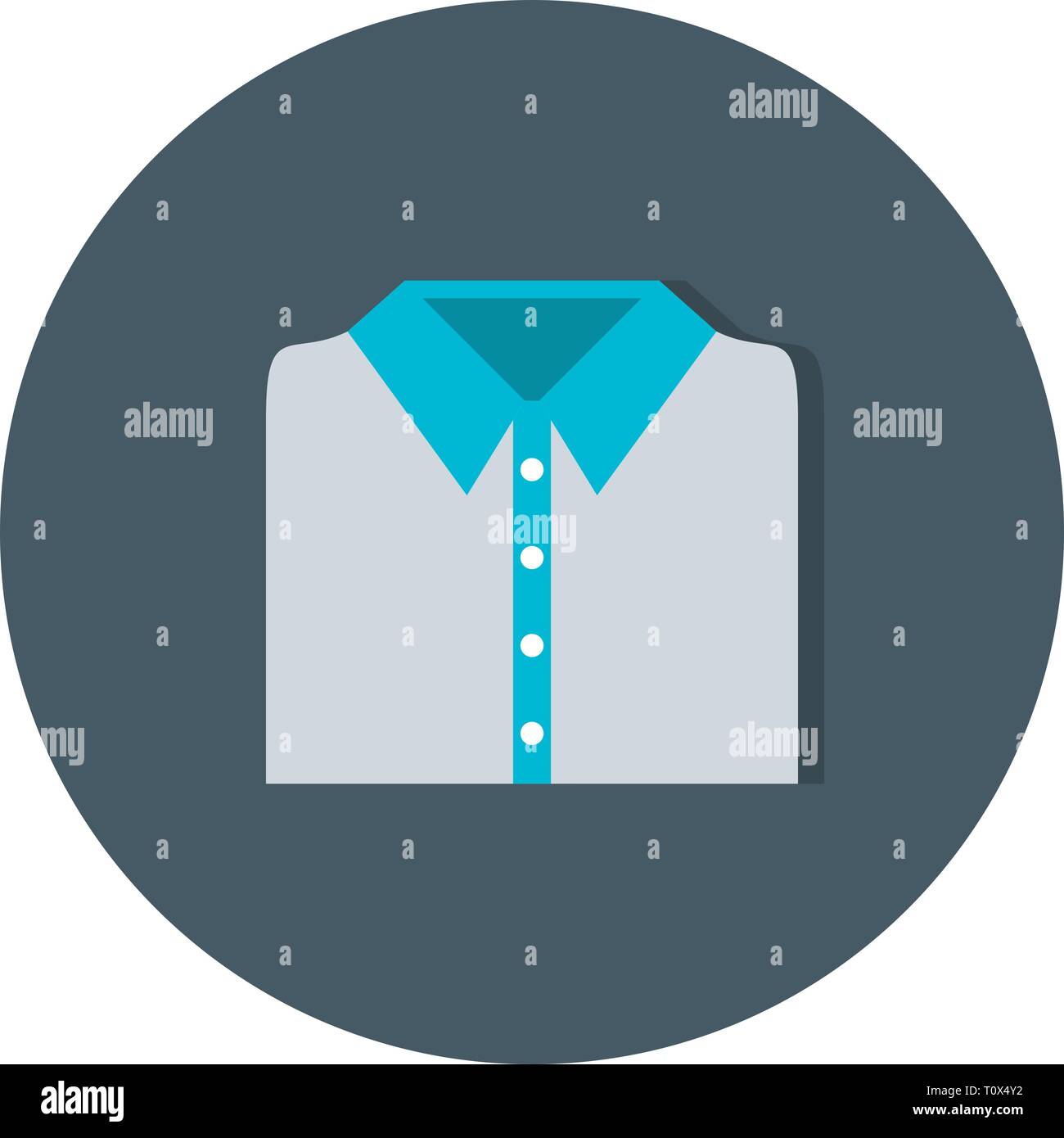 Illustration School Shirt Icon Stock Photo - Alamy