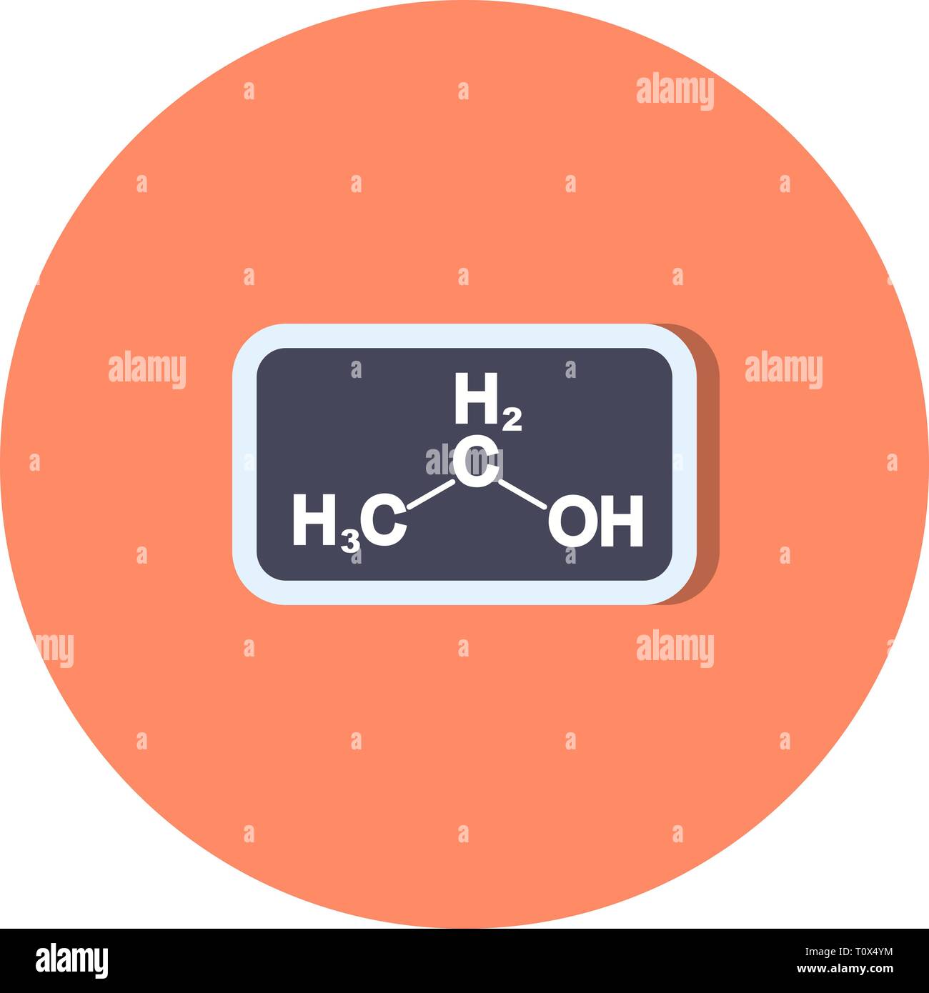Illustration Ethanol Icon Stock Photo - Alamy