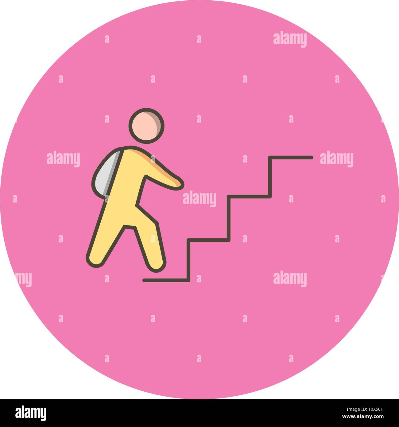 Illustration Education Goal Icon Stock Photo - Alamy