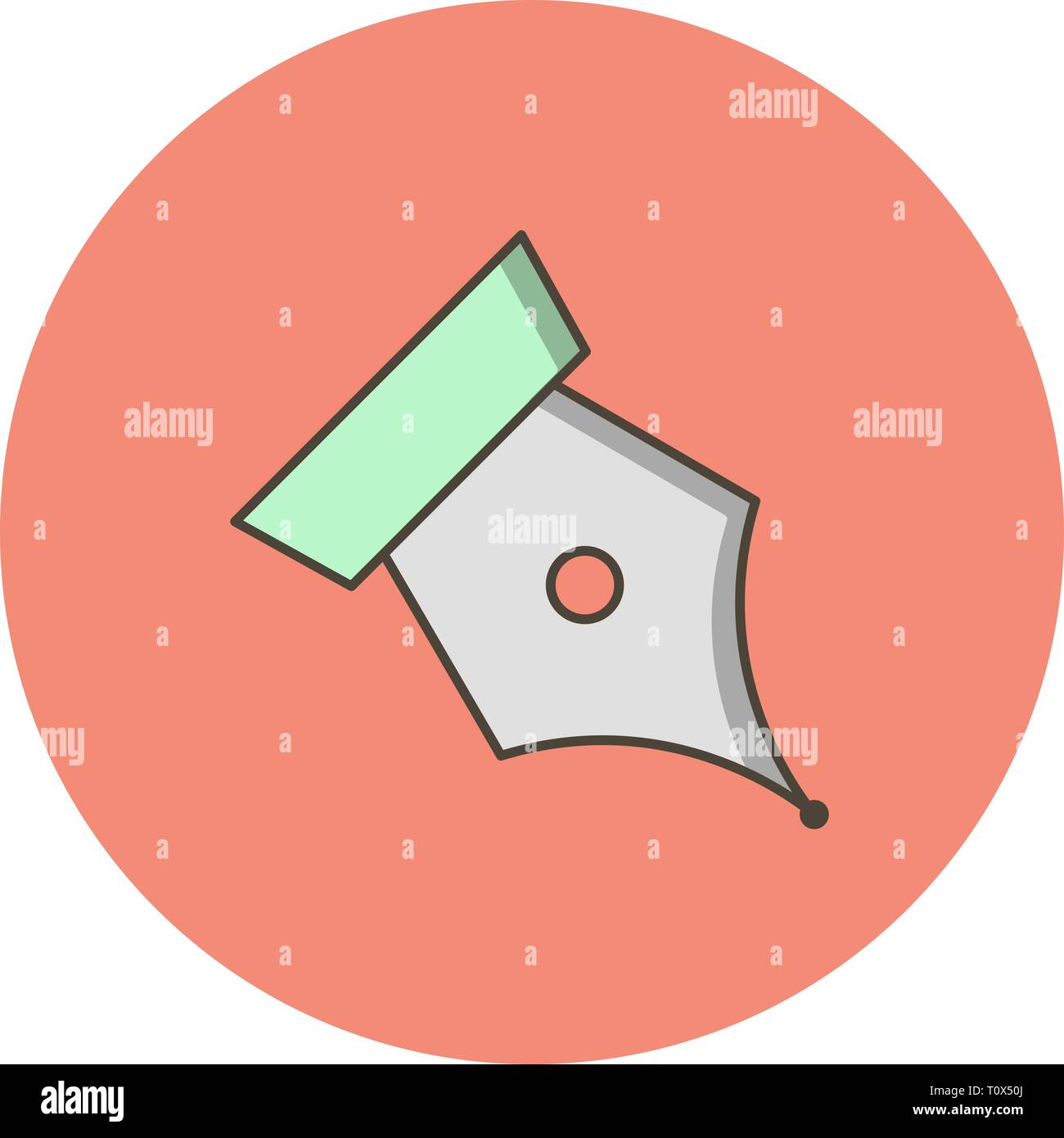 Illustration Nib Icon Stock Photo - Alamy