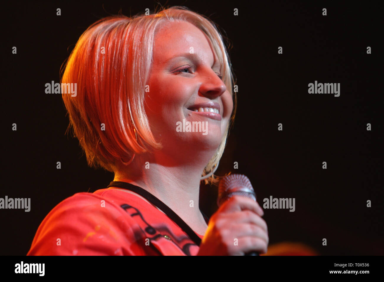 Hot 93.7 Afternoon Show to on air personality Jenny Boom Boom is shown ...