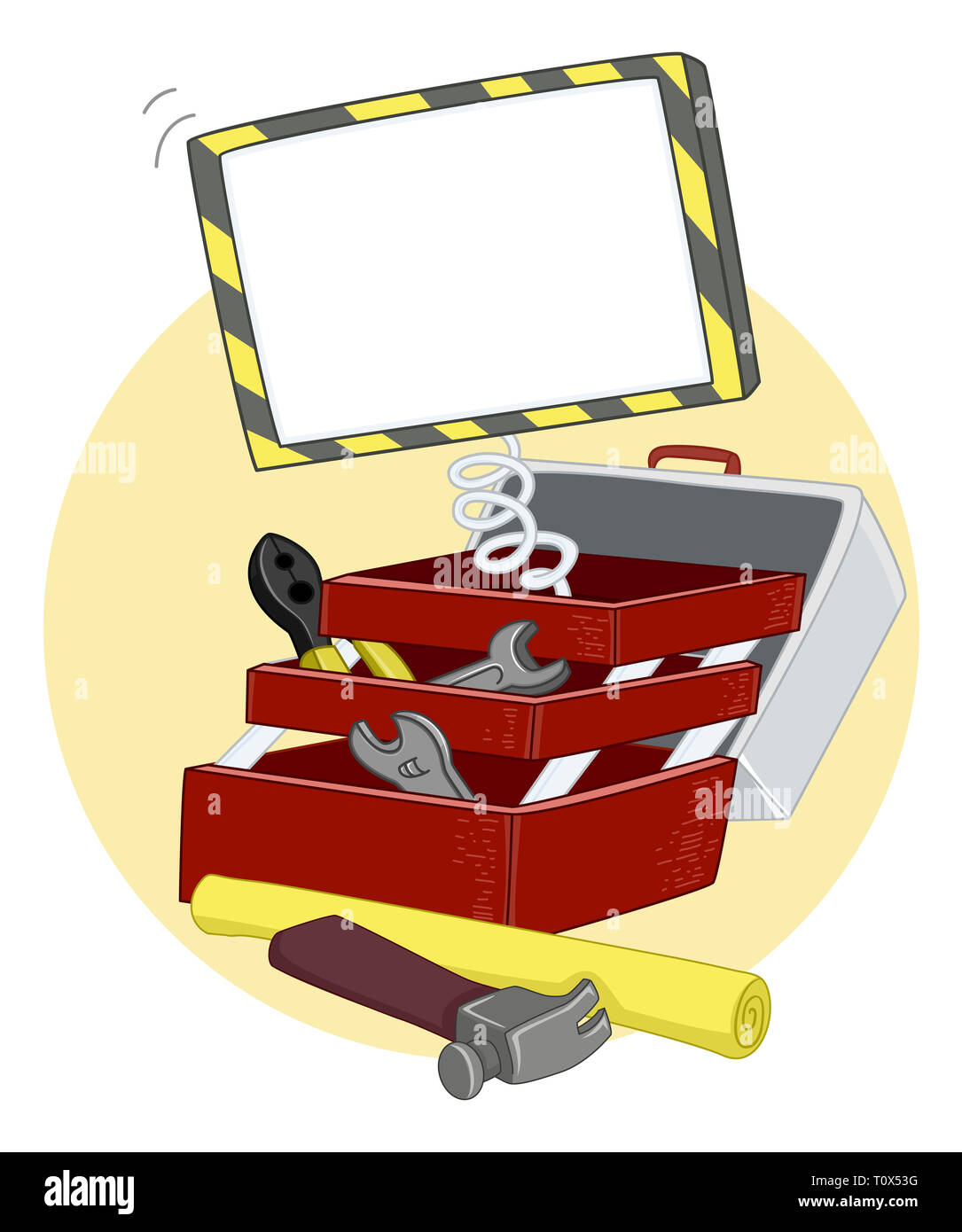 Empty Toolbox Clipart