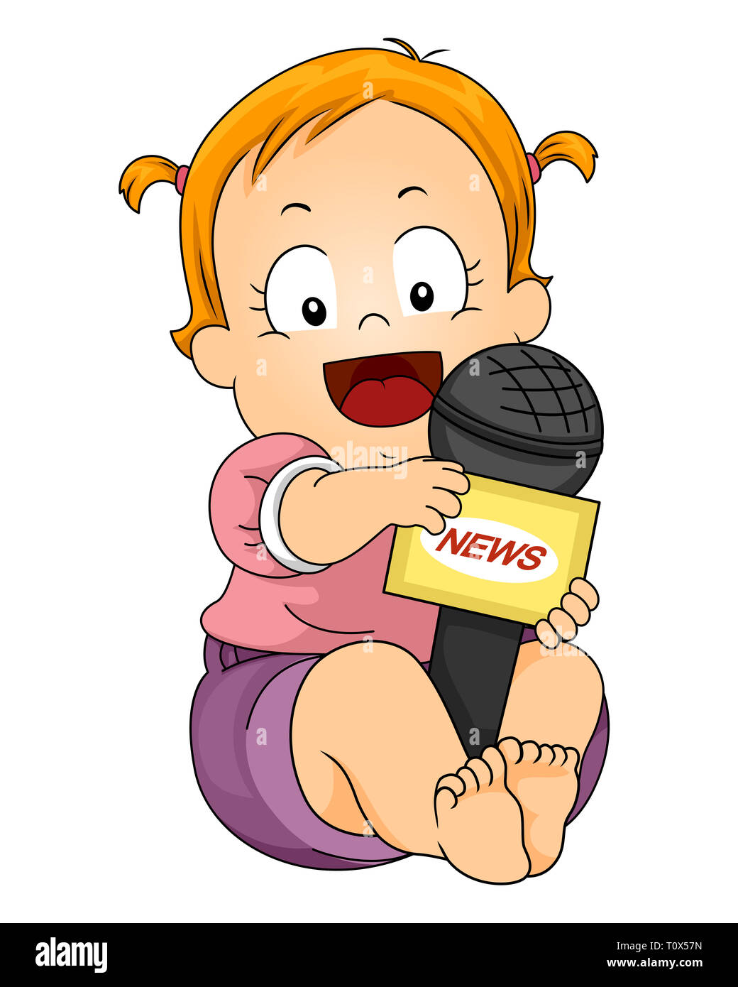 Kid News Reporter Clipart