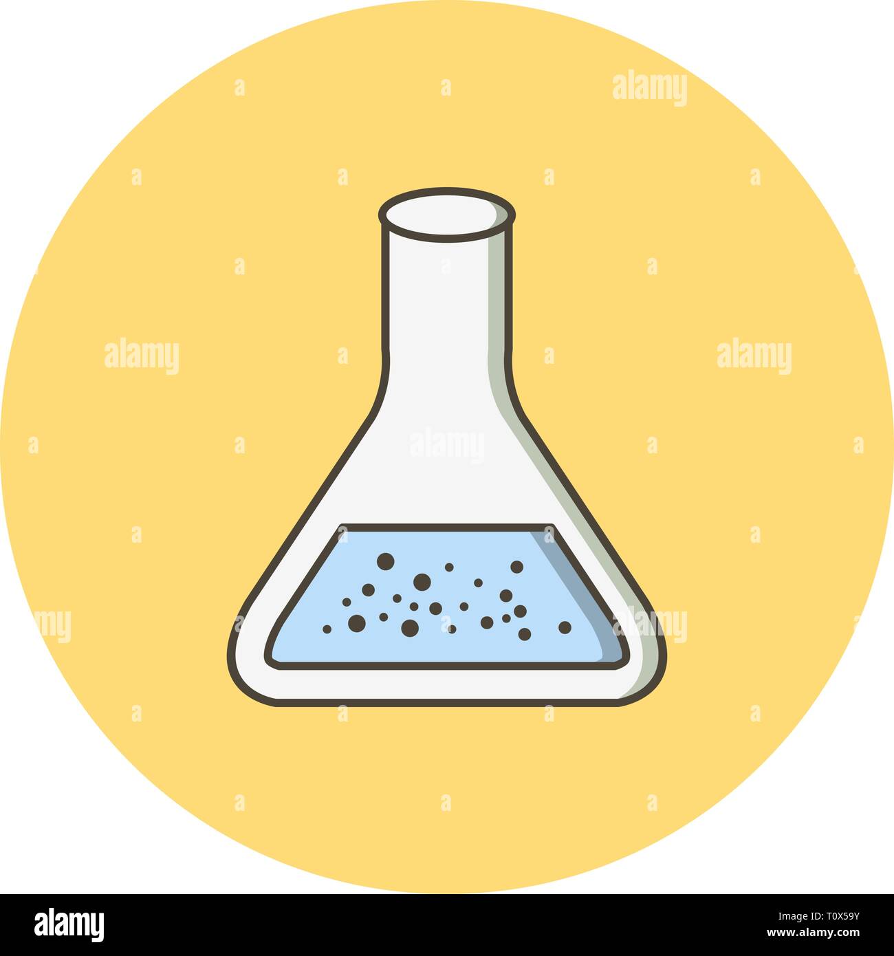 Illustration Beaker Icon Stock Photo - Alamy
