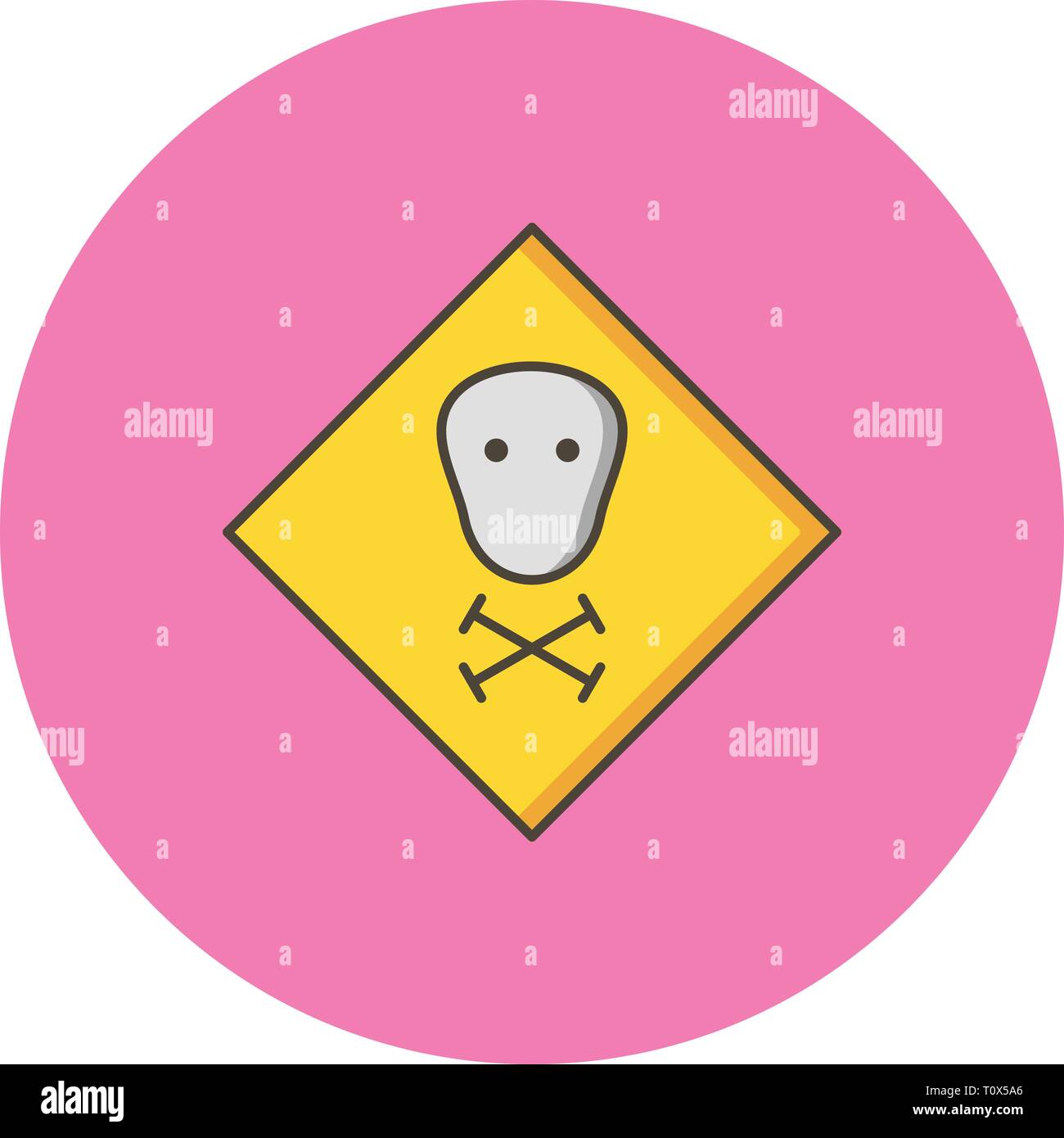 Illustration Toxic Icon Stock Photo - Alamy