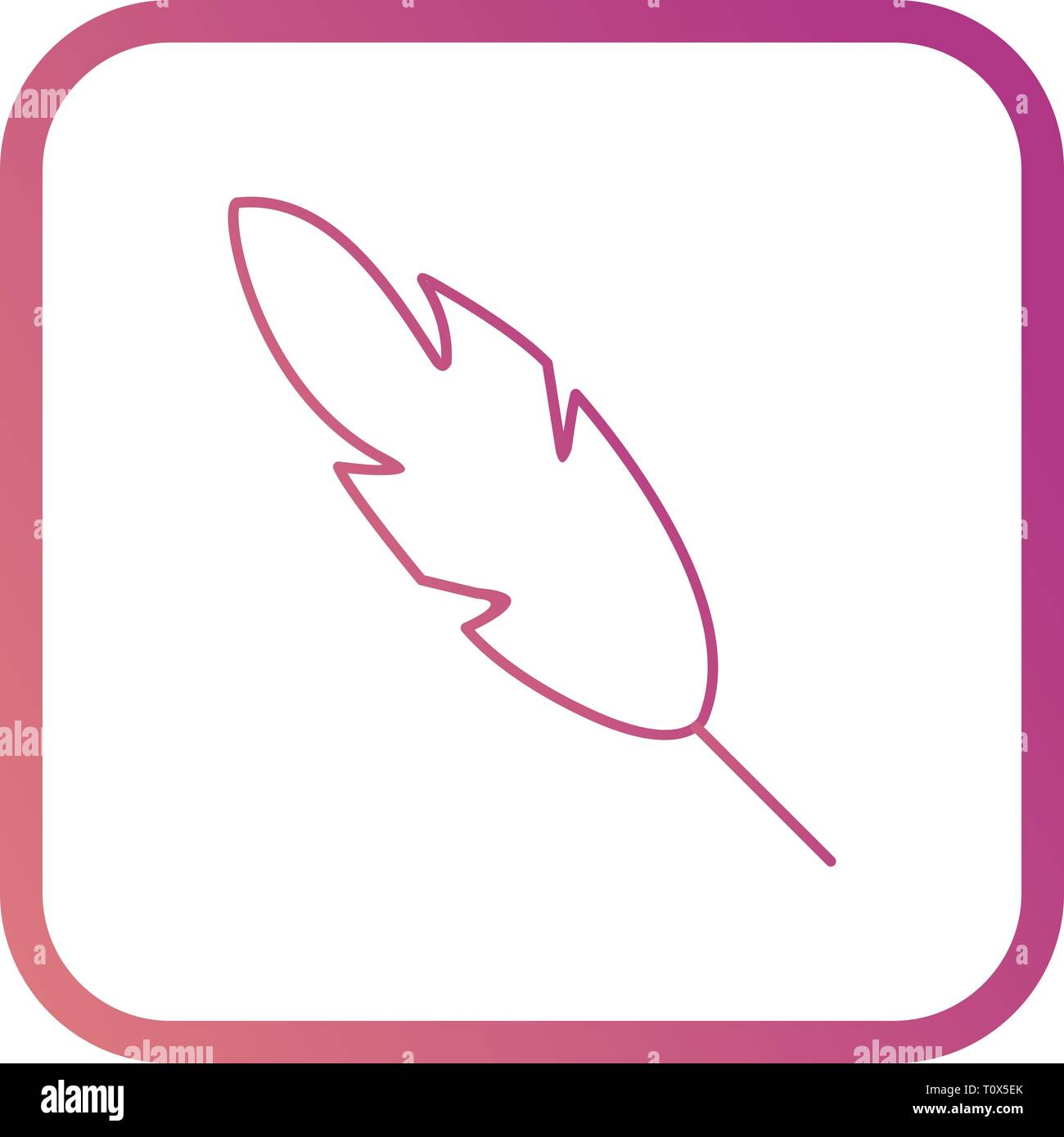 Illustration Calligraphy Icon Stock Photo - Alamy