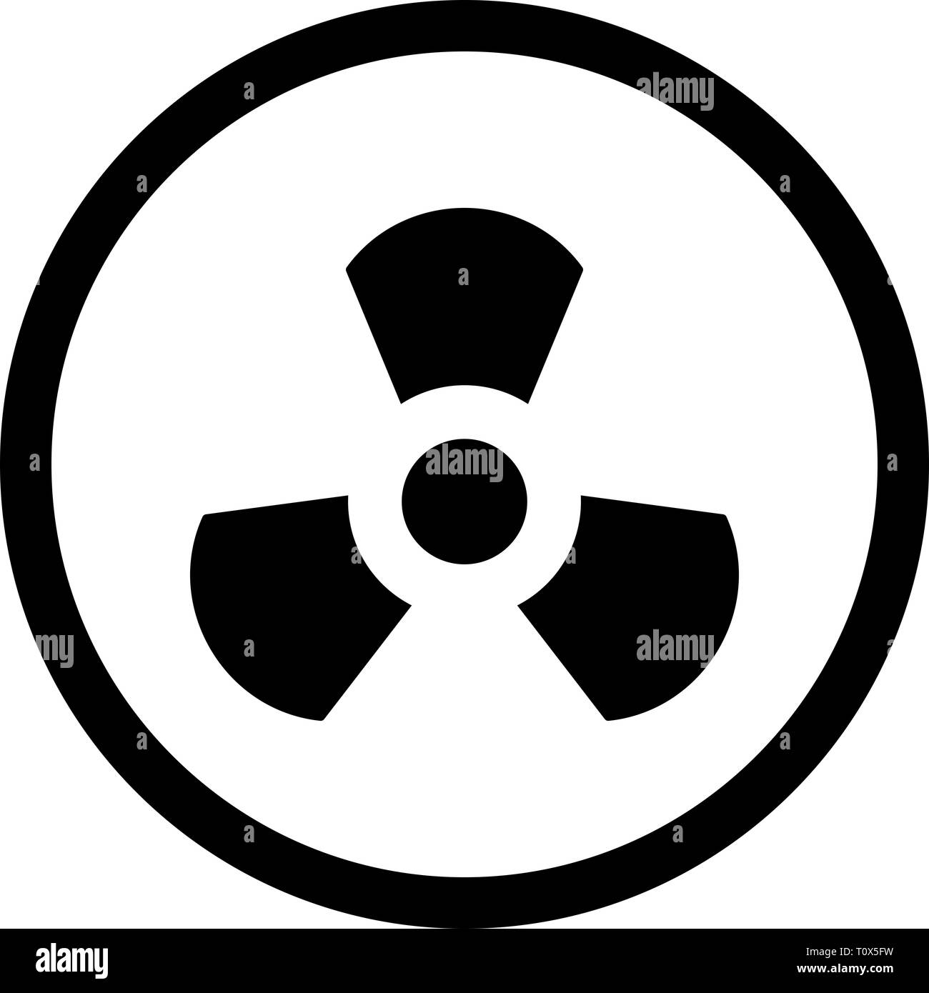 Illustration Radiation Icon Stock Photo - Alamy
