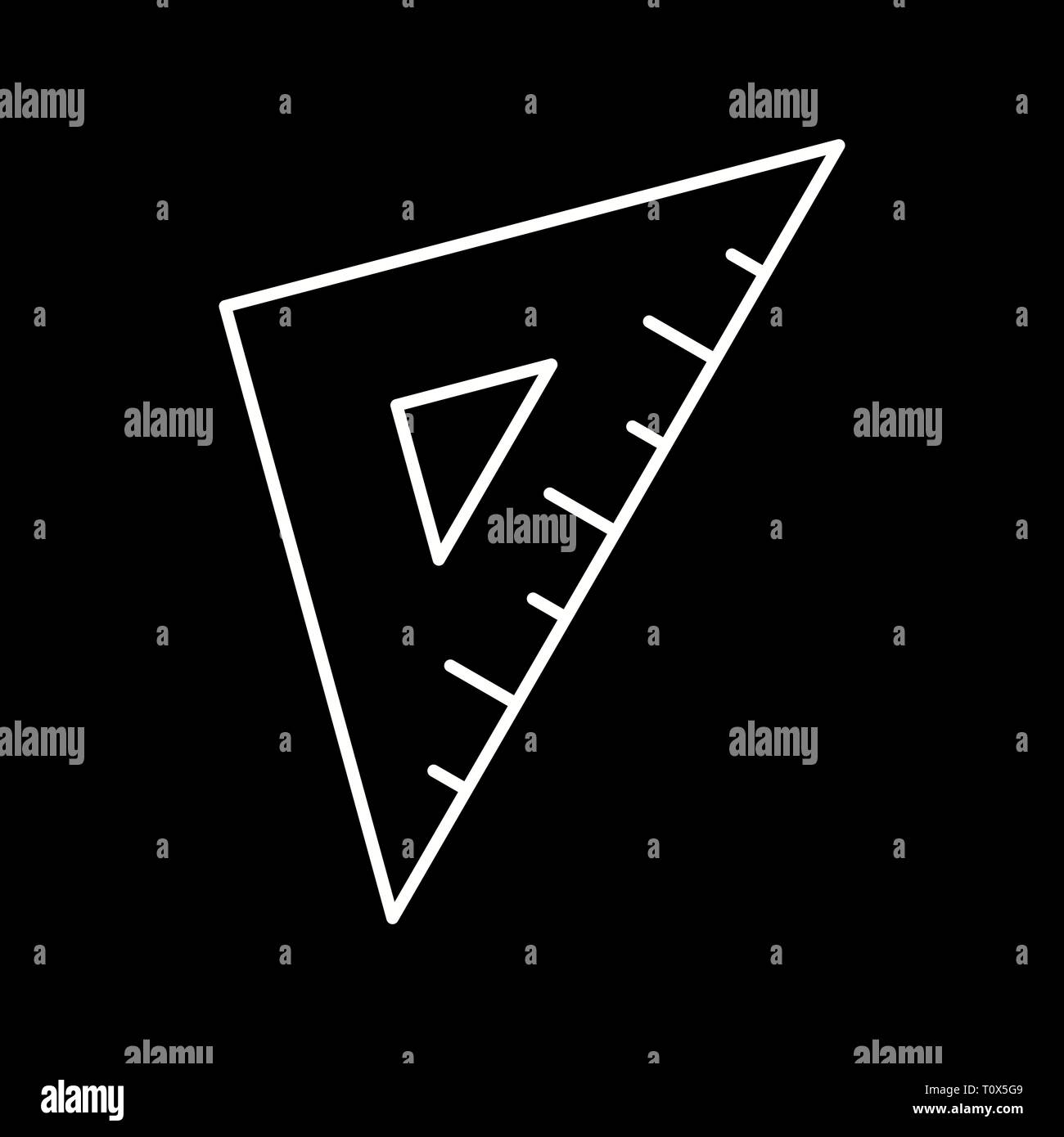 Illustration Set Square Icon Stock Photo - Alamy