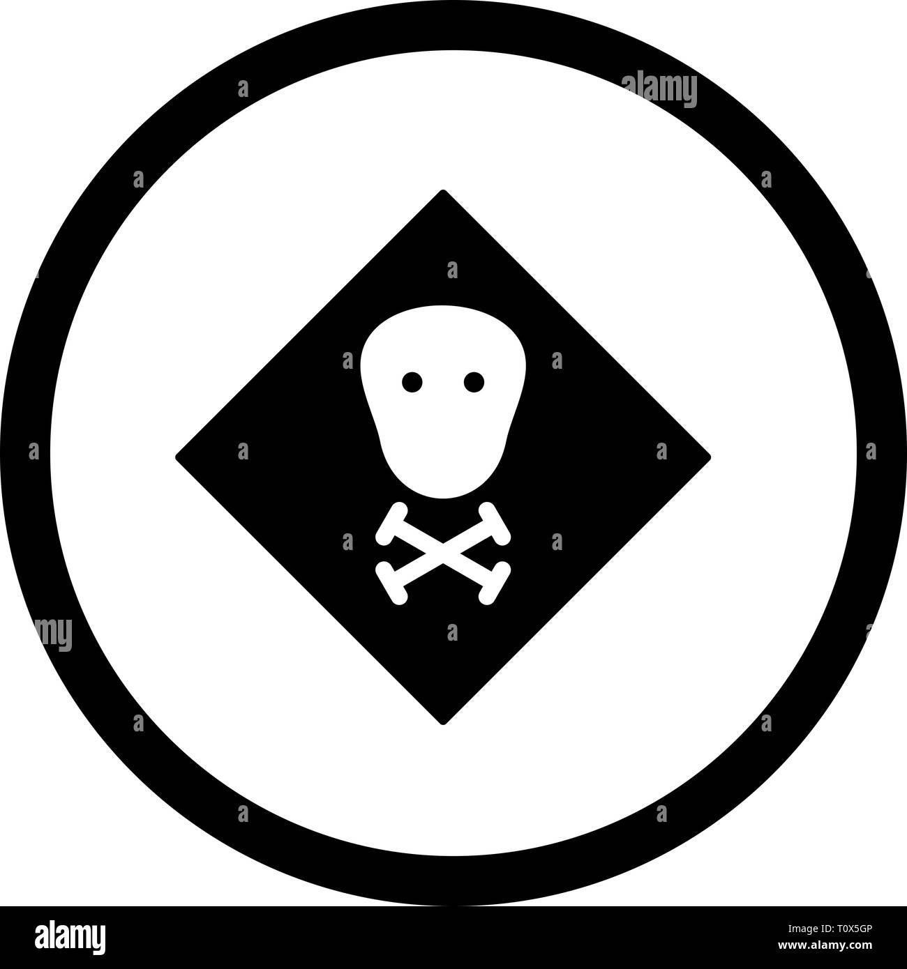 Illustration Toxic Icon Stock Photo - Alamy