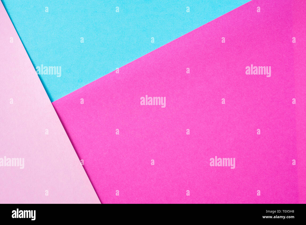 Design concept - blue and pink paper background for mockup Stock Photo ...