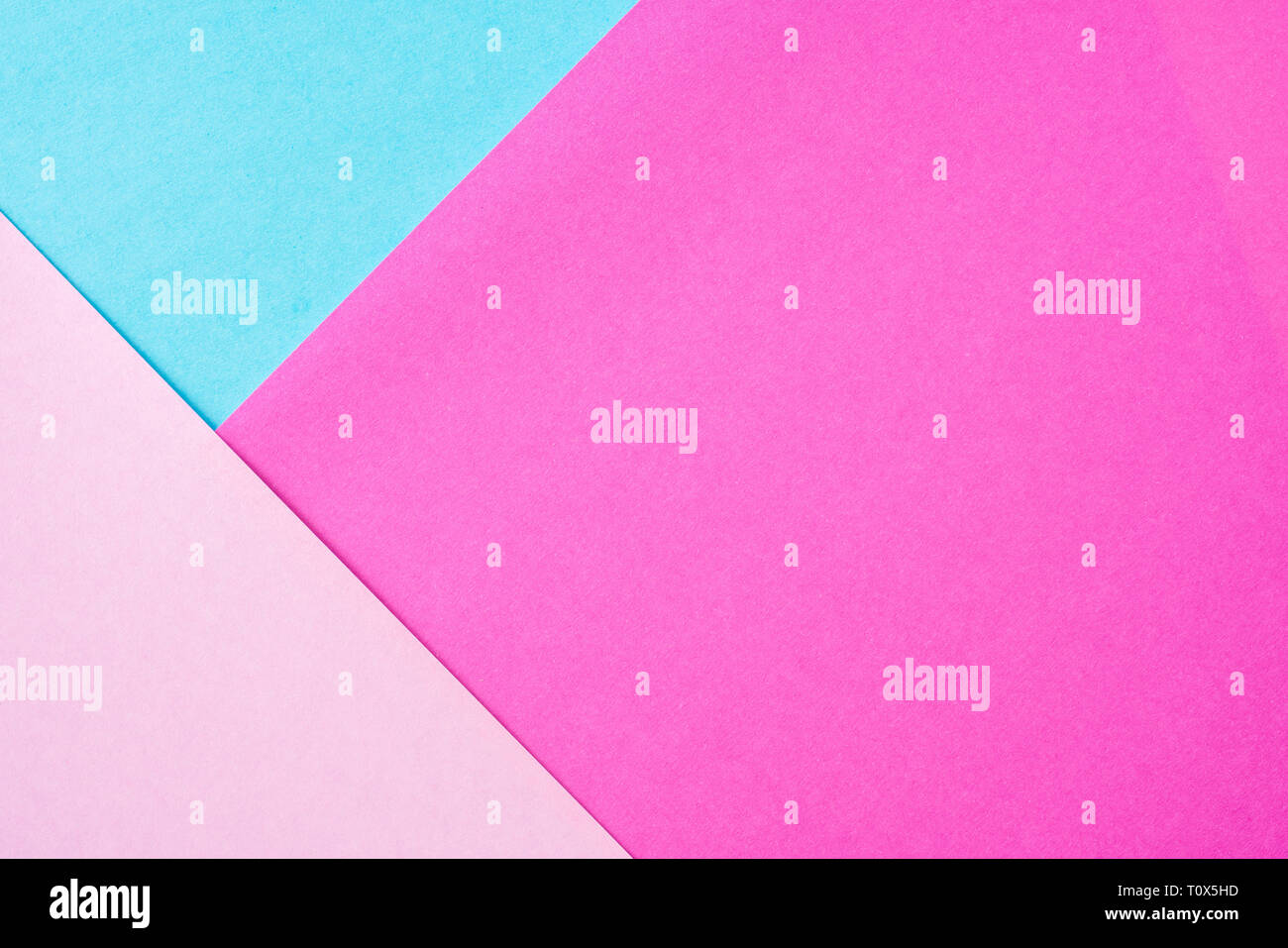 Design concept - blue and pink paper background for mockup Stock Photo ...