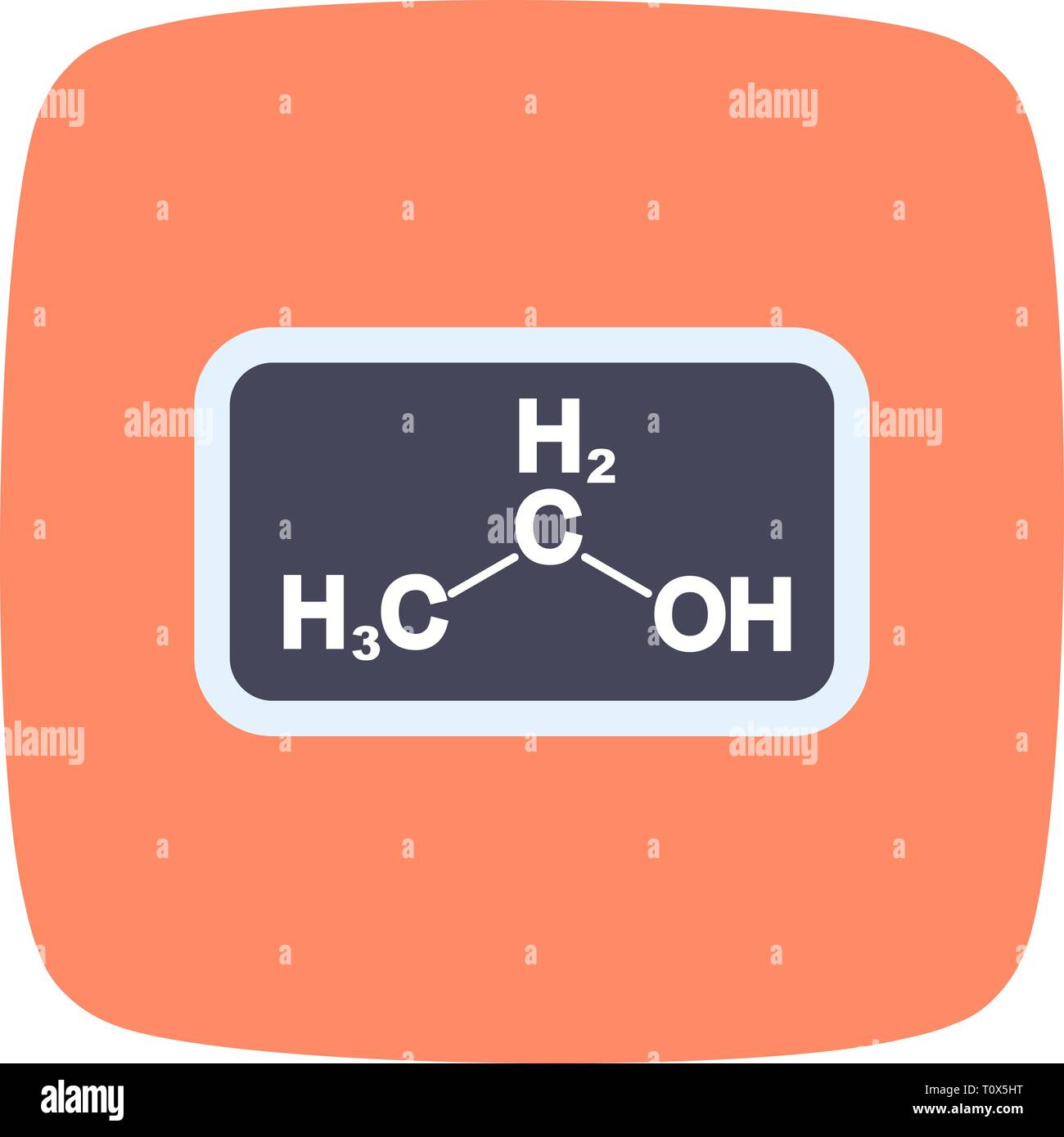Illustration Ethanol Icon Stock Photo - Alamy
