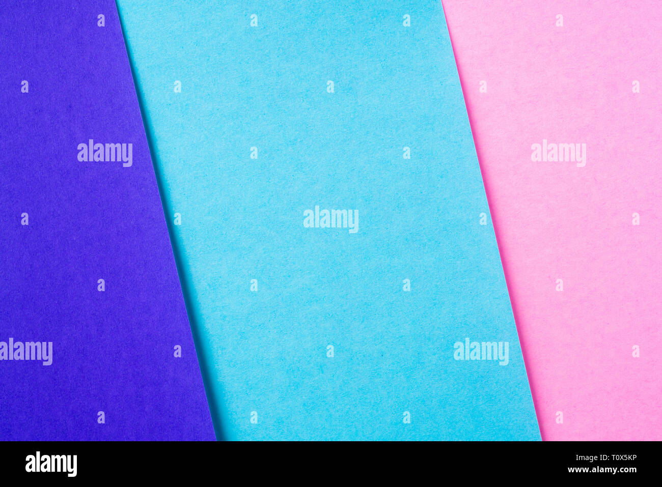 Design concept - blue and pink paper background for mockup Stock Photo ...