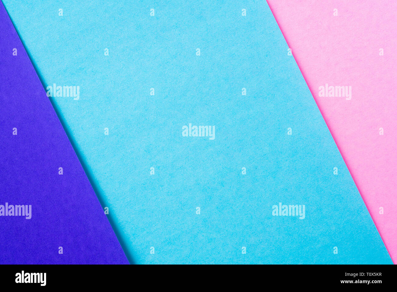 Design concept - blue and pink paper background for mockup Stock Photo ...