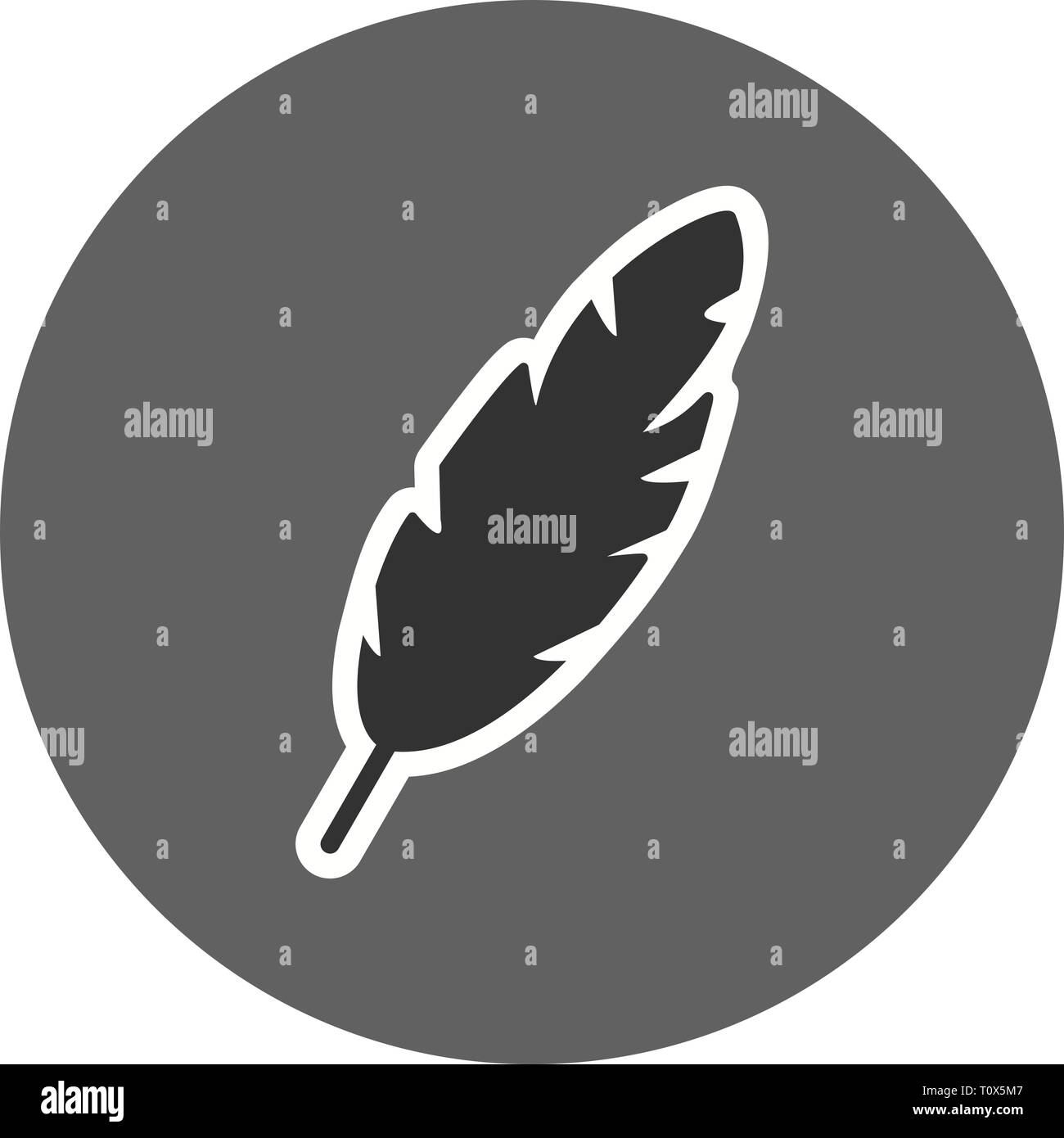 Illustration Calligraphy Icon Stock Photo - Alamy