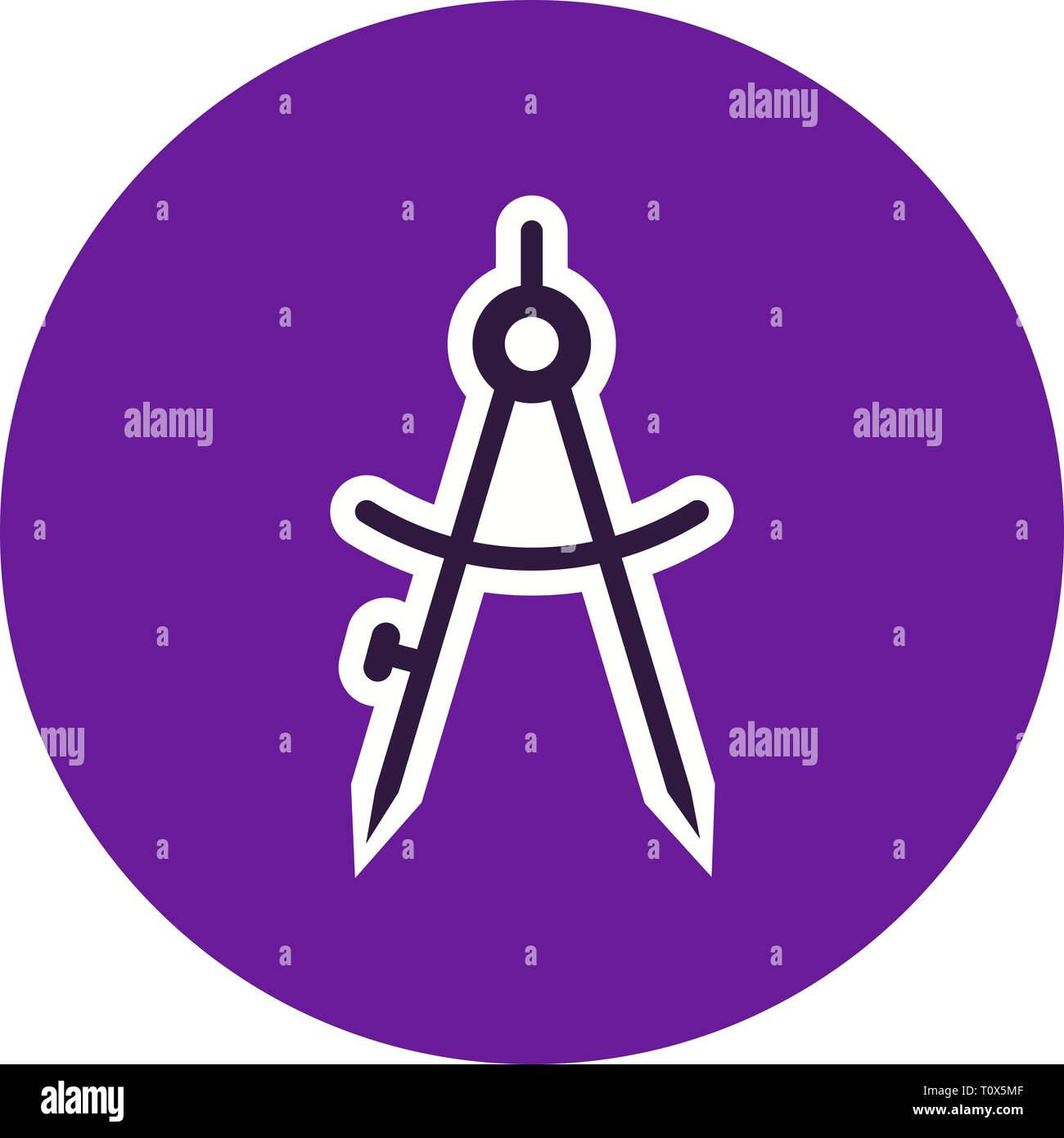 Illustration Divider Icon Stock Photo - Alamy