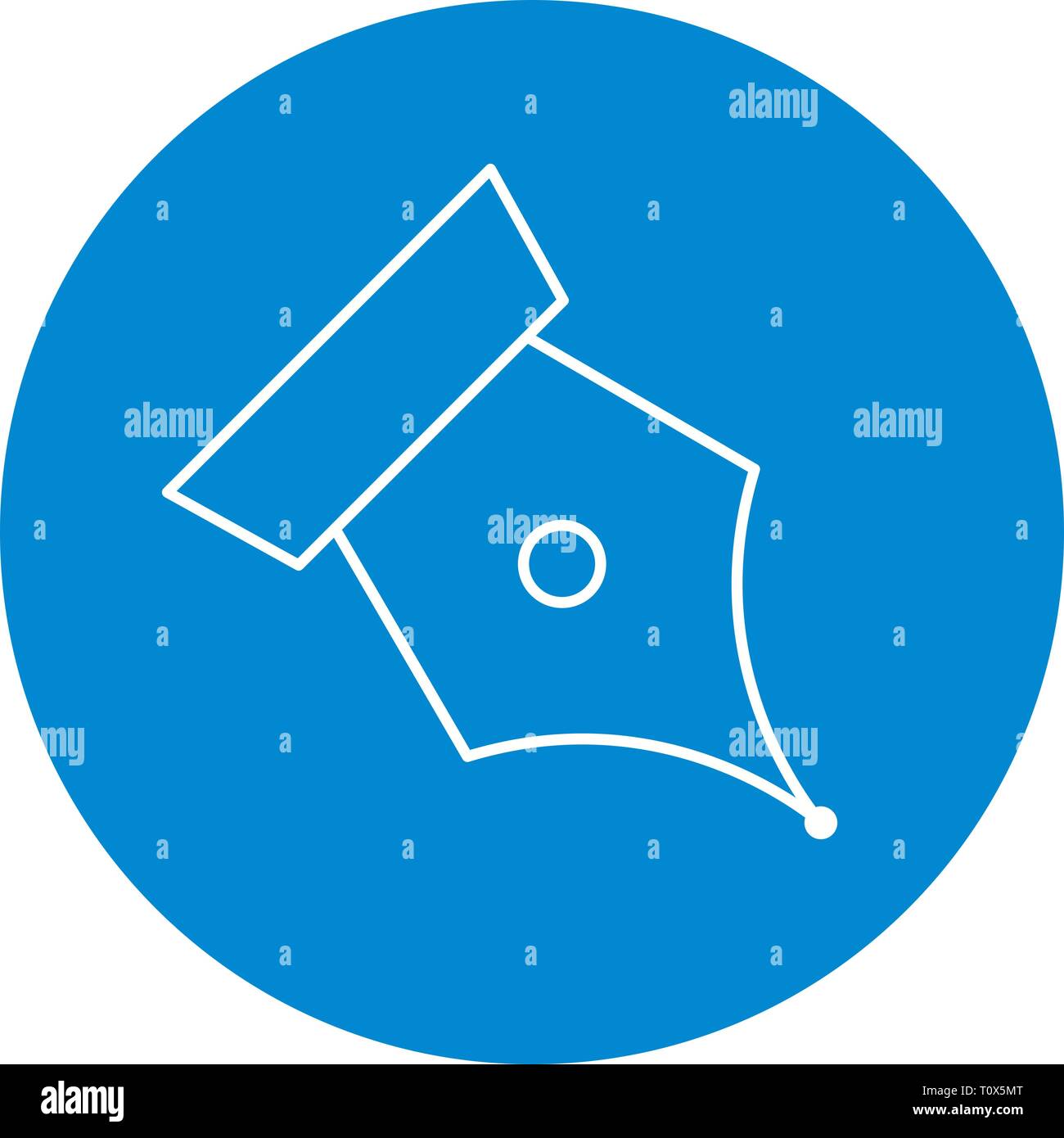 Illustration Nib Icon Stock Photo - Alamy