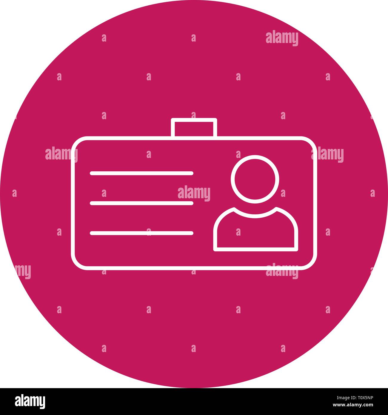 Illustration Student Card Icon Stock Photo - Alamy