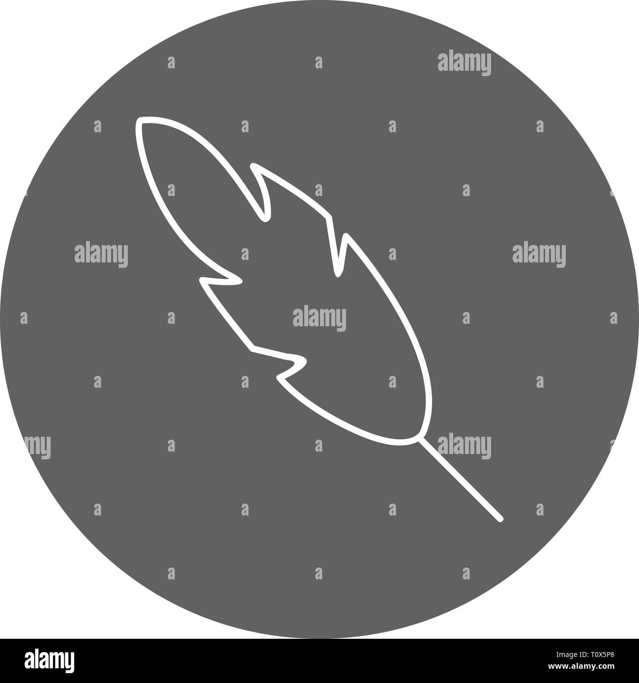 Illustration Calligraphy Icon Stock Photo - Alamy