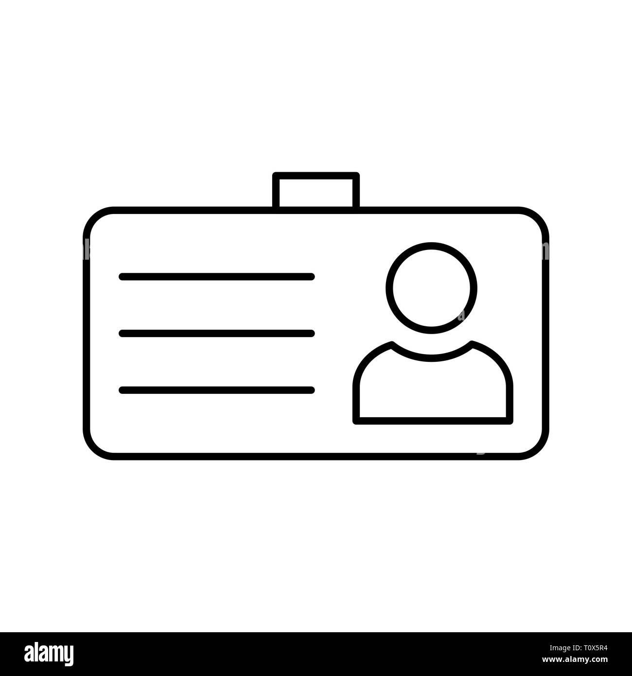 Illustration Student Card Icon Stock Photo - Alamy
