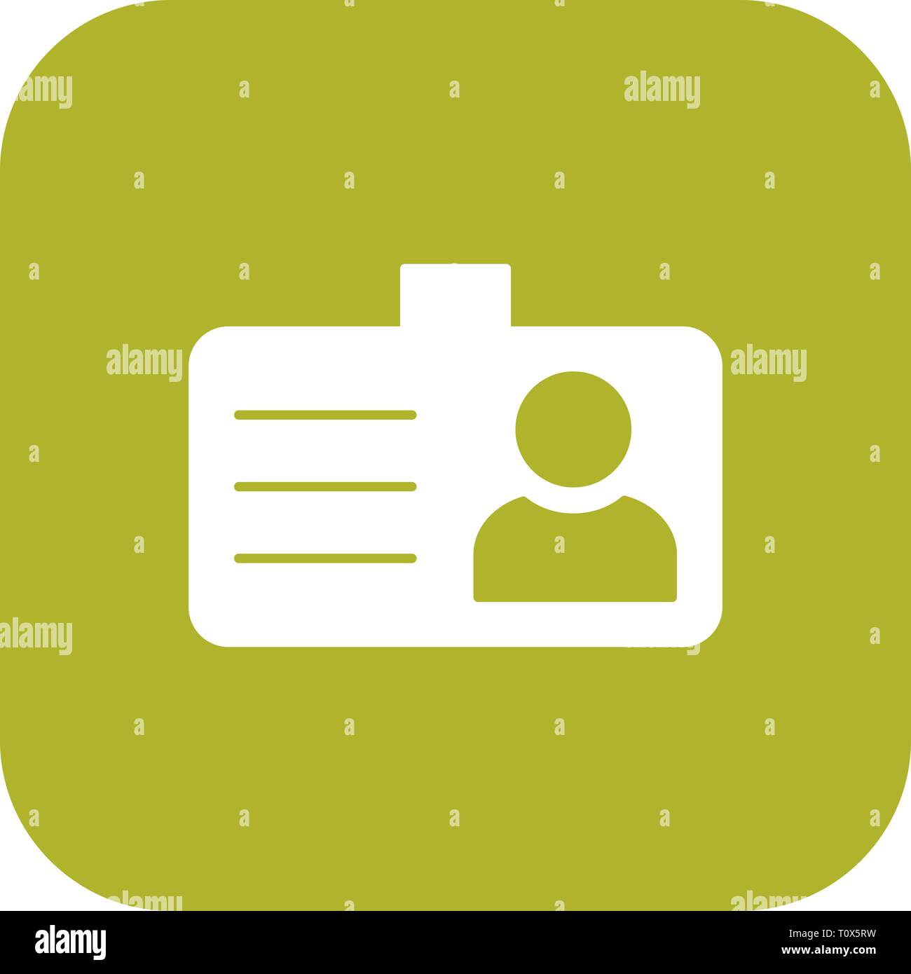 Illustration Student Card Icon Stock Photo - Alamy