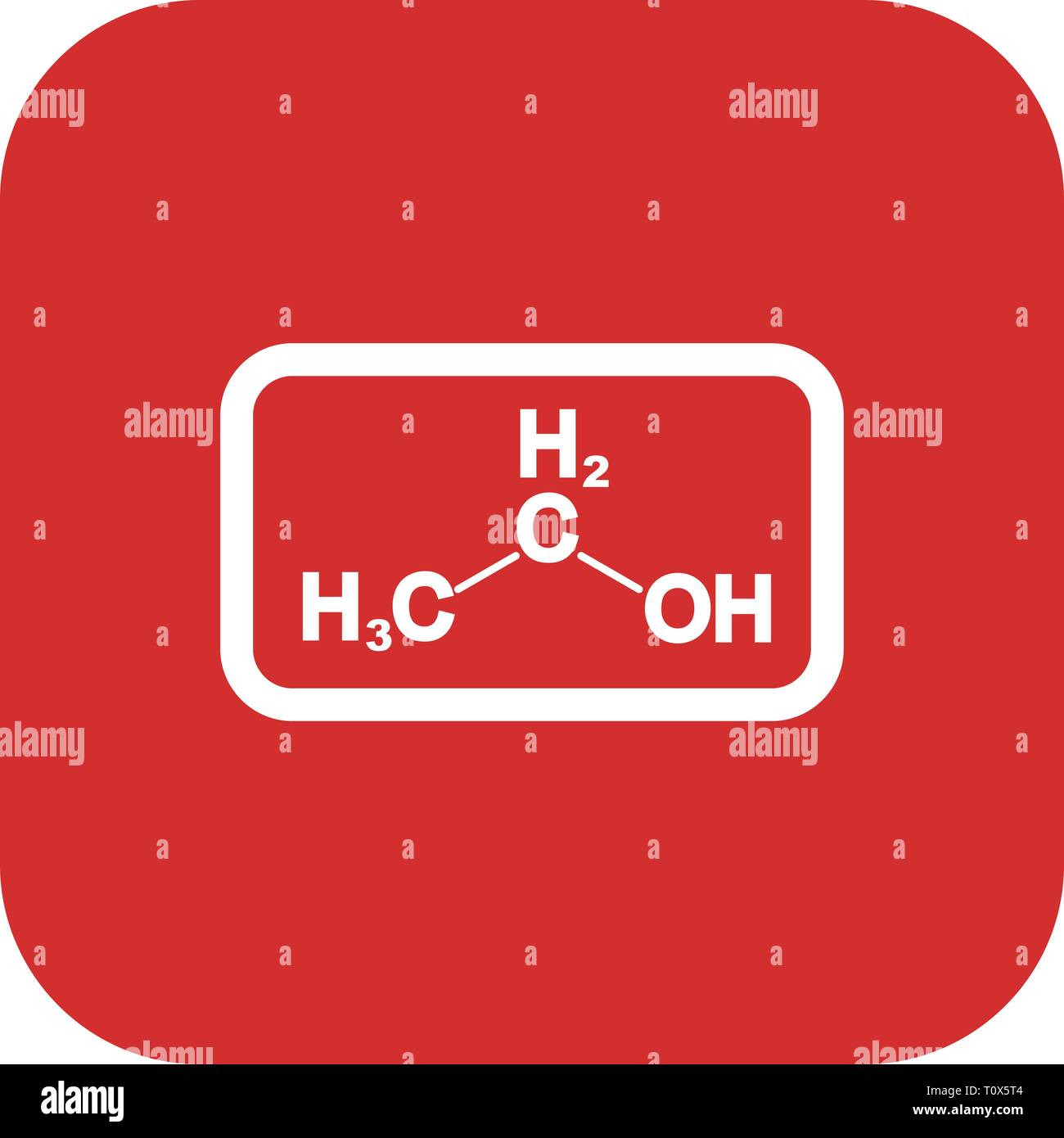 Illustration Ethanol Icon Stock Photo - Alamy