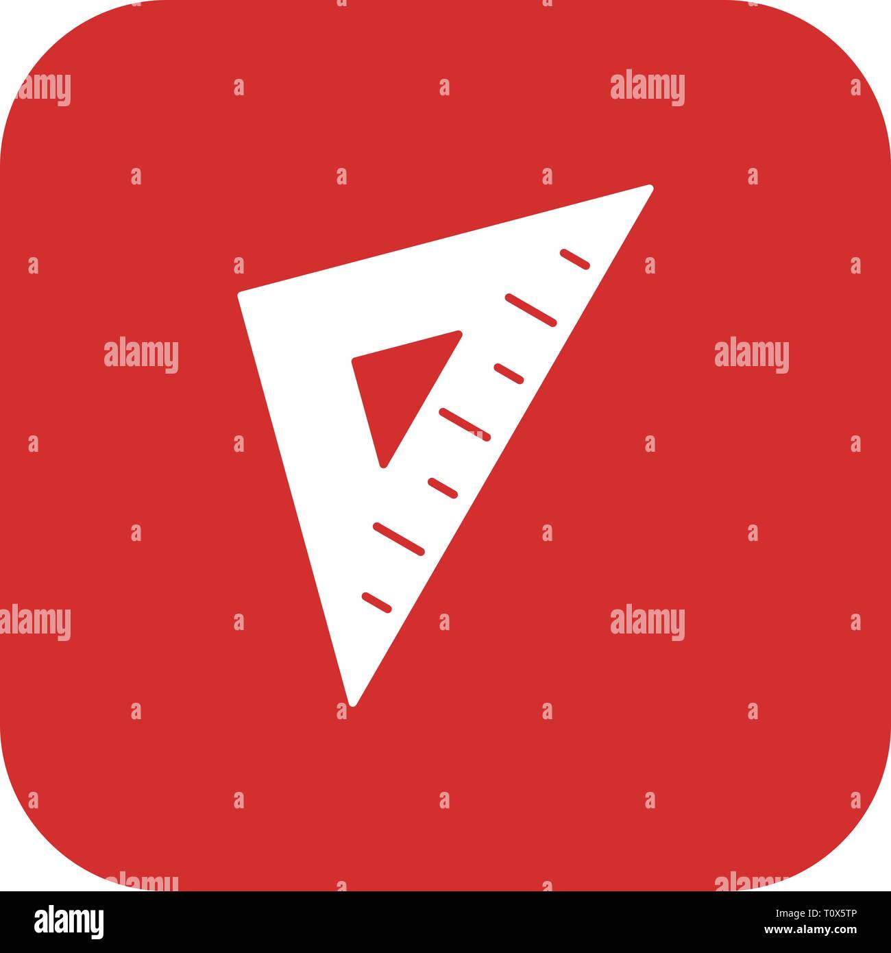 Illustration Set Square Icon Stock Photo - Alamy