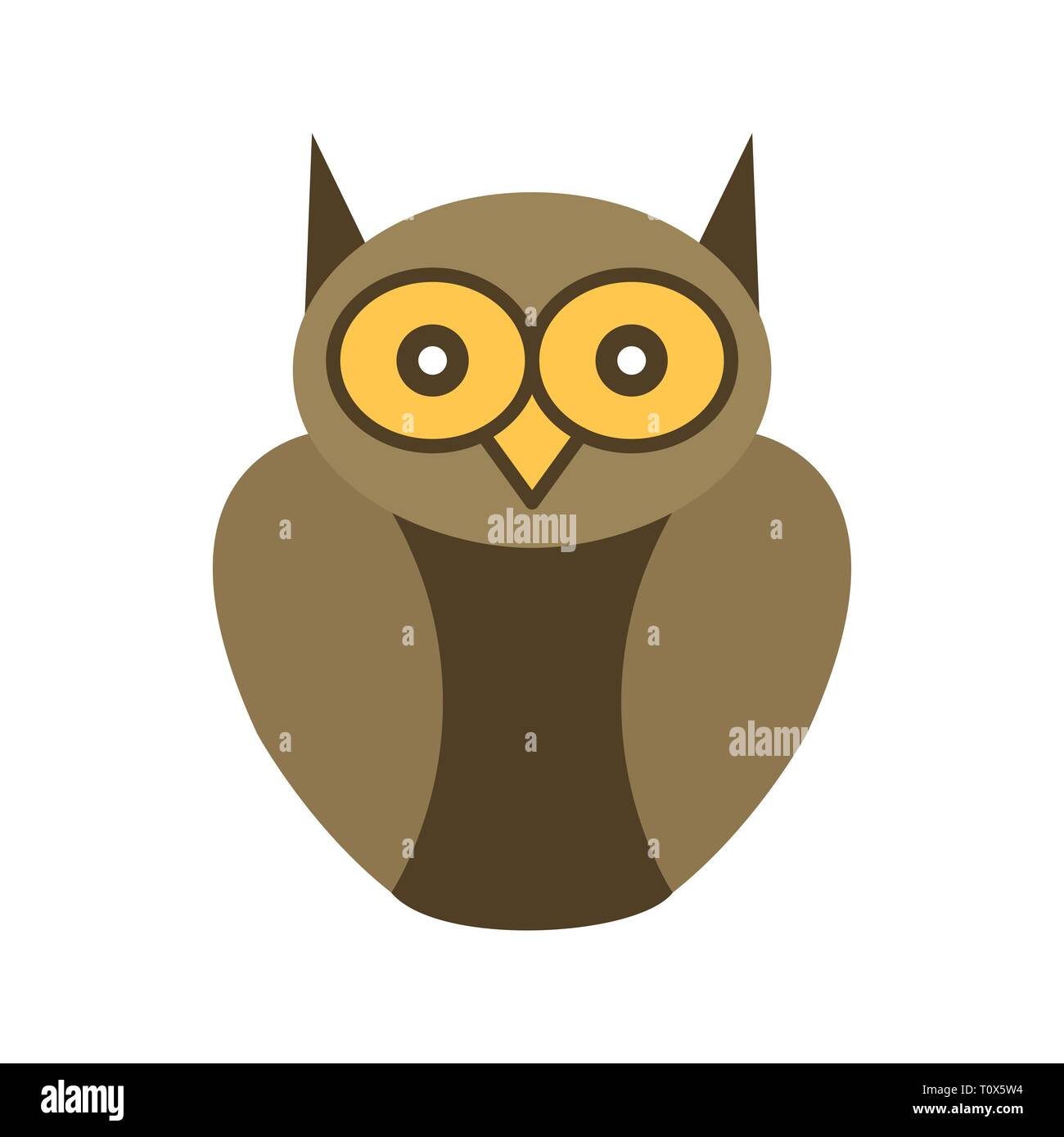 Illustration Graduate Owl Icon Stock Photo - Alamy