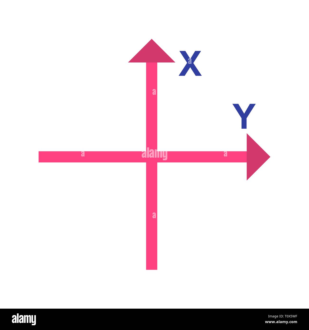 Illustration Axis Icon Stock Photo - Alamy