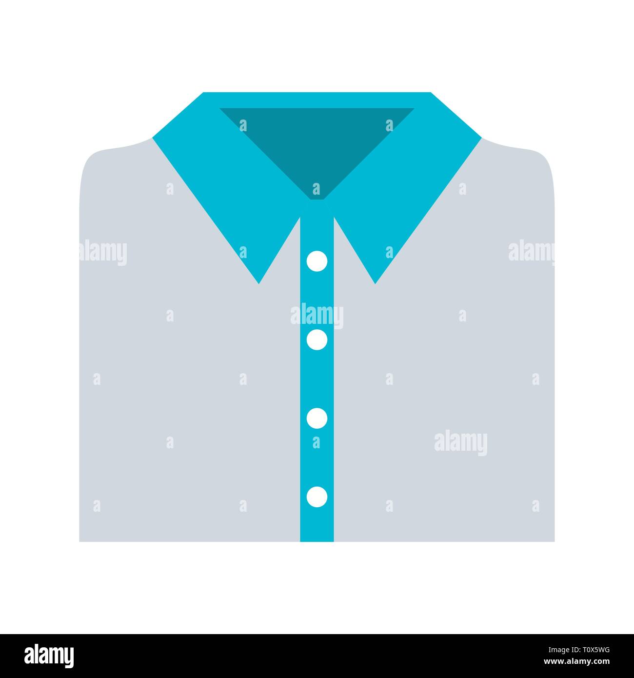 Illustration School Shirt Icon Stock Photo - Alamy