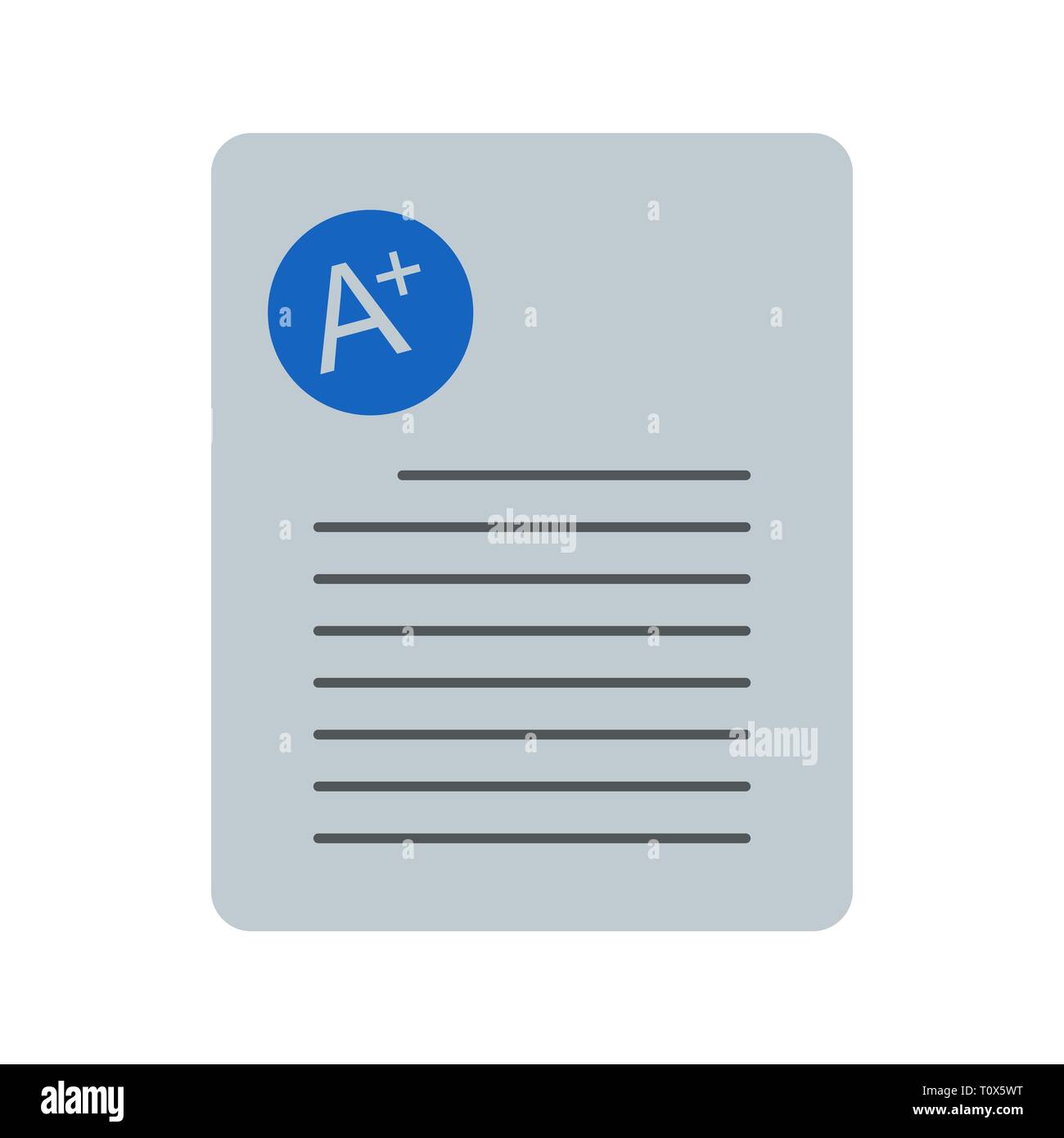 Illustration A+ Grade Icon Stock Photo - Alamy