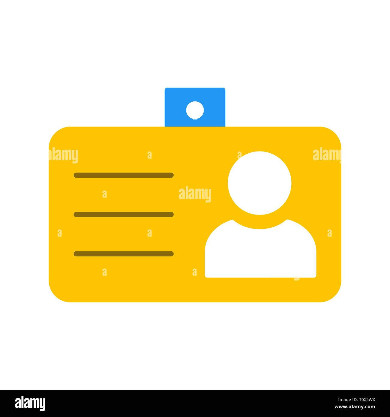 Illustration Student Card Icon Stock Photo - Alamy